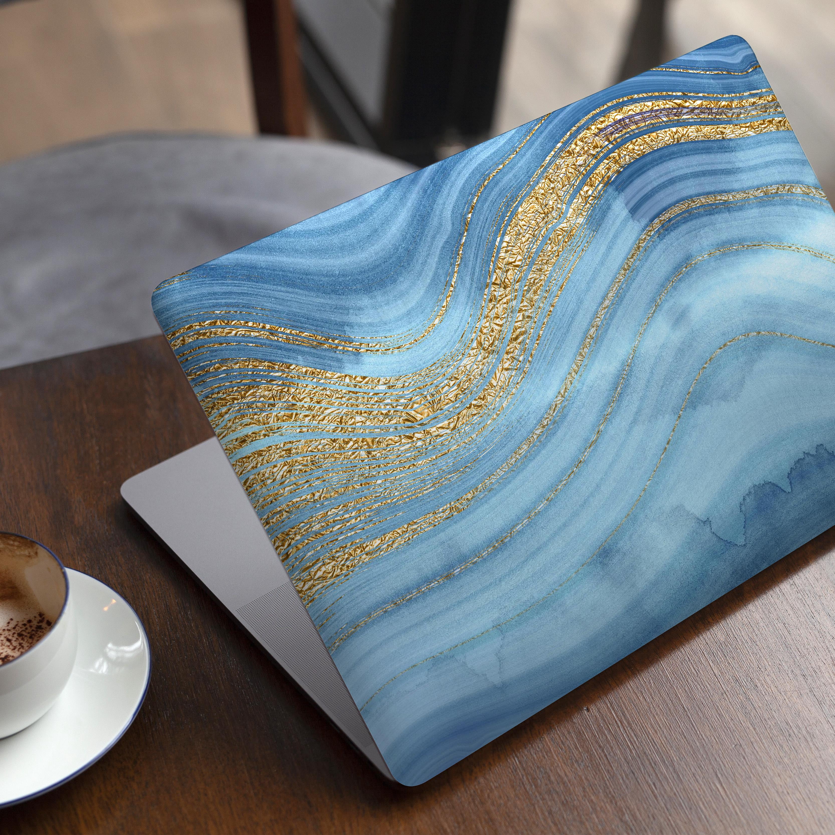 DesignSkinz Vivid Agate Vein Slice Blue V12 Full-Body Skin Decal Wrap ...