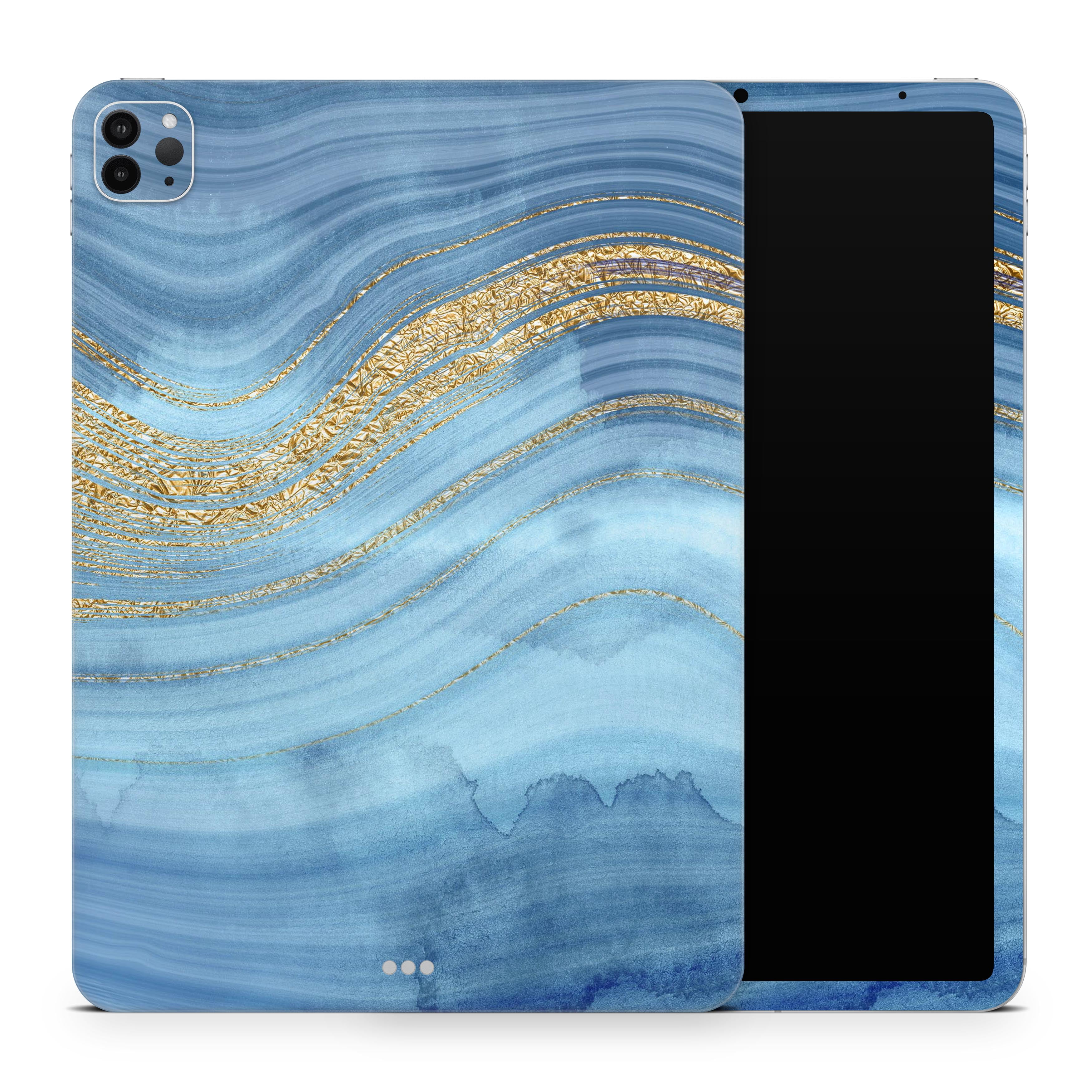 DesignSkinz Vivid Agate Vein Slice Blue V12 Full-Body Skin Decal Wrap ...