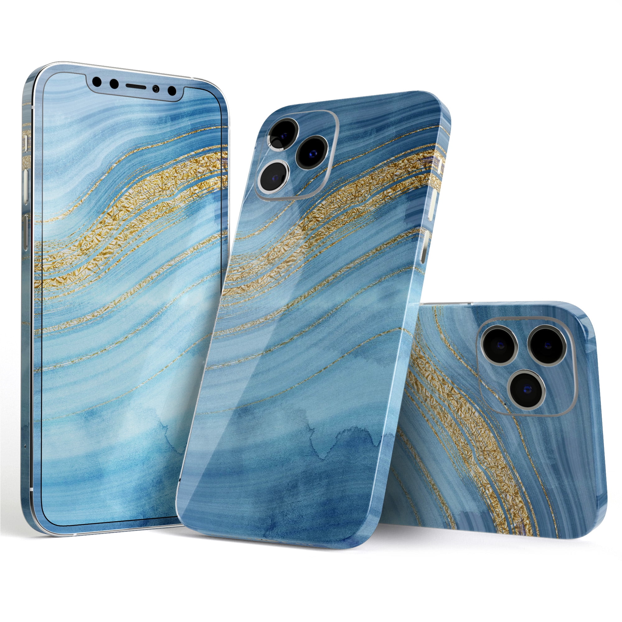 DesignSkinz Vivid Agate Vein Slice Blue V12 Full-Body Skin Decal Wrap ...