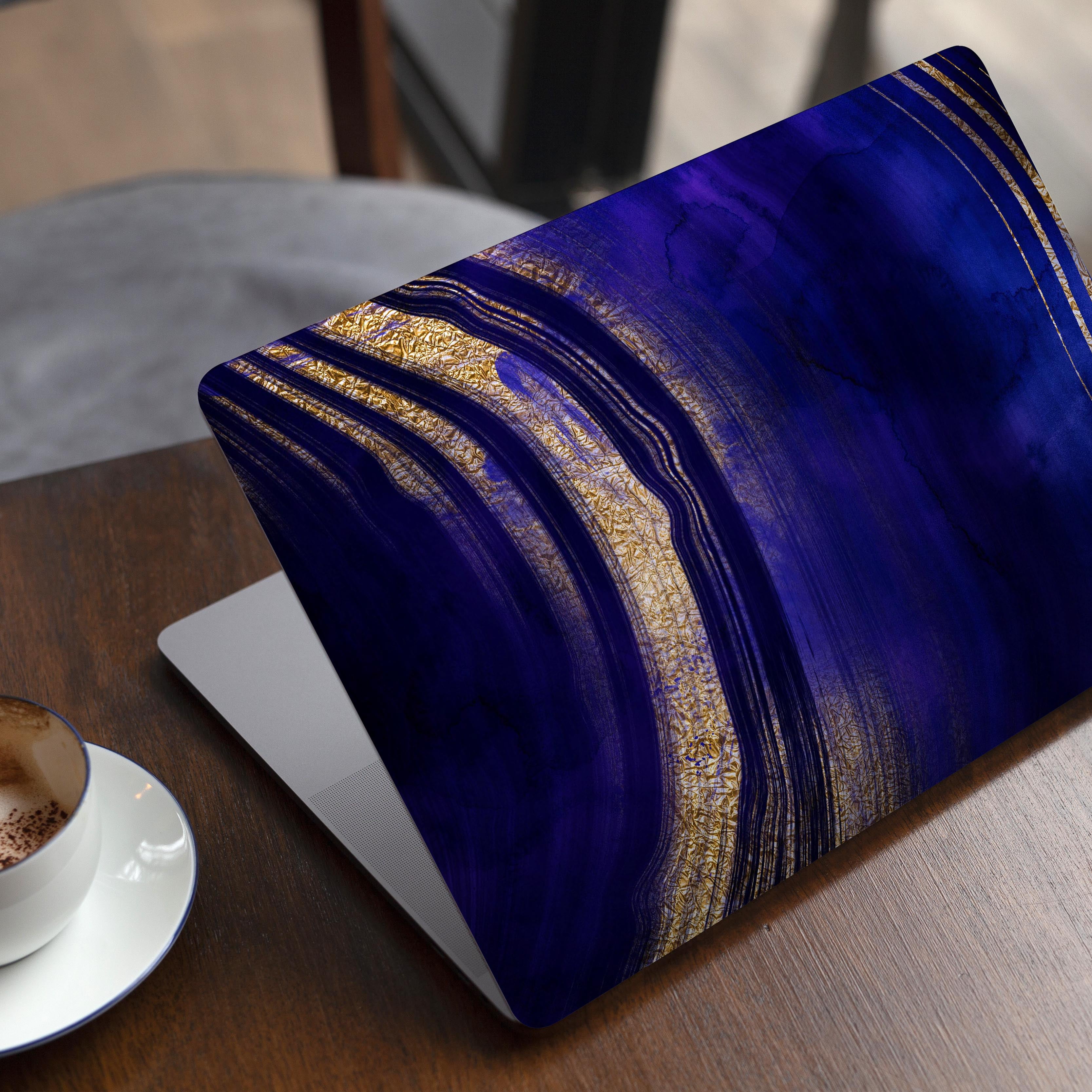 DesignSkinz Vivid Agate Vein Slice Blue V2 Full-Body Skin Decal Wrap ...