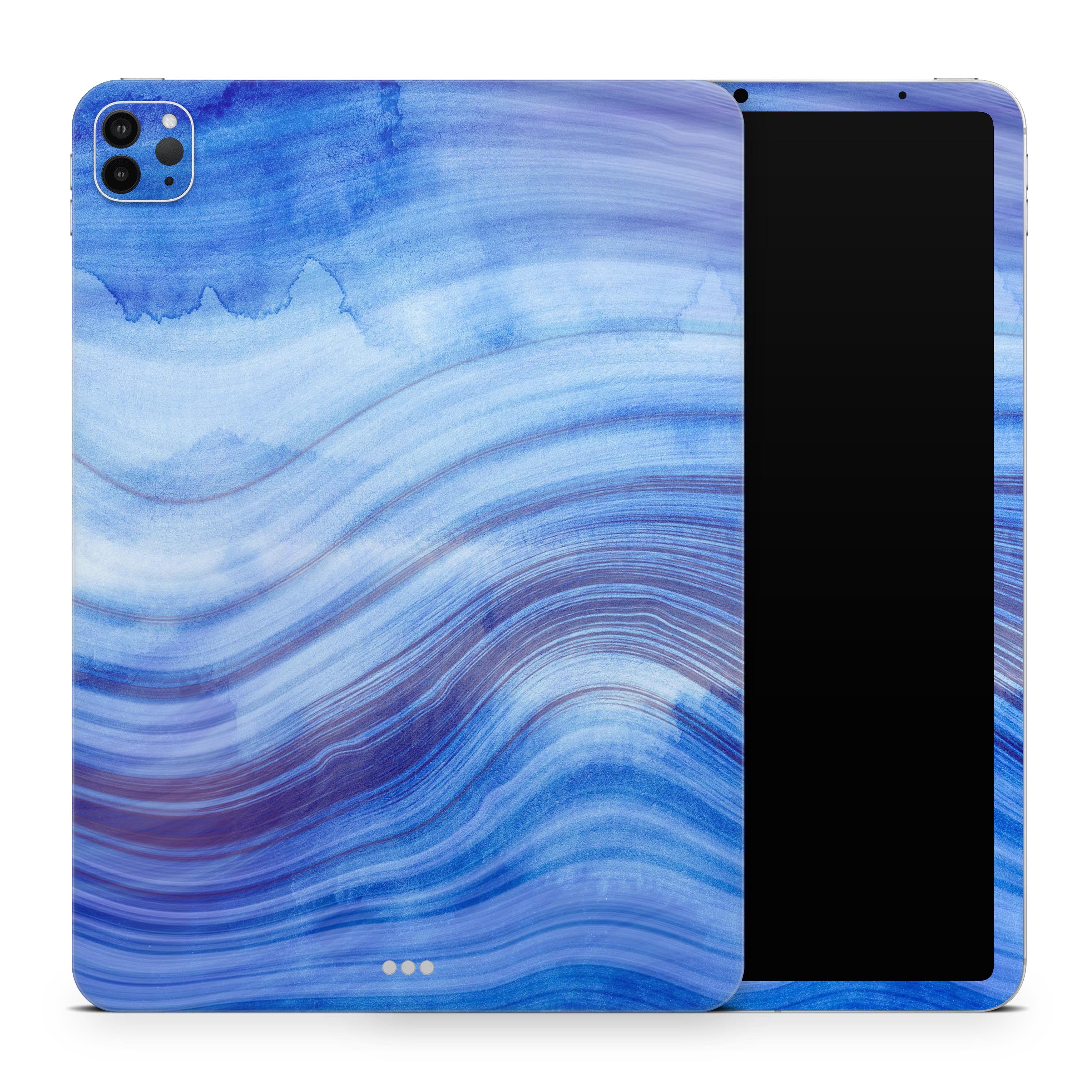DesignSkinz Vivid Agate Vein Slice Blue V5 Full-Body Skin Decal Wrap ...