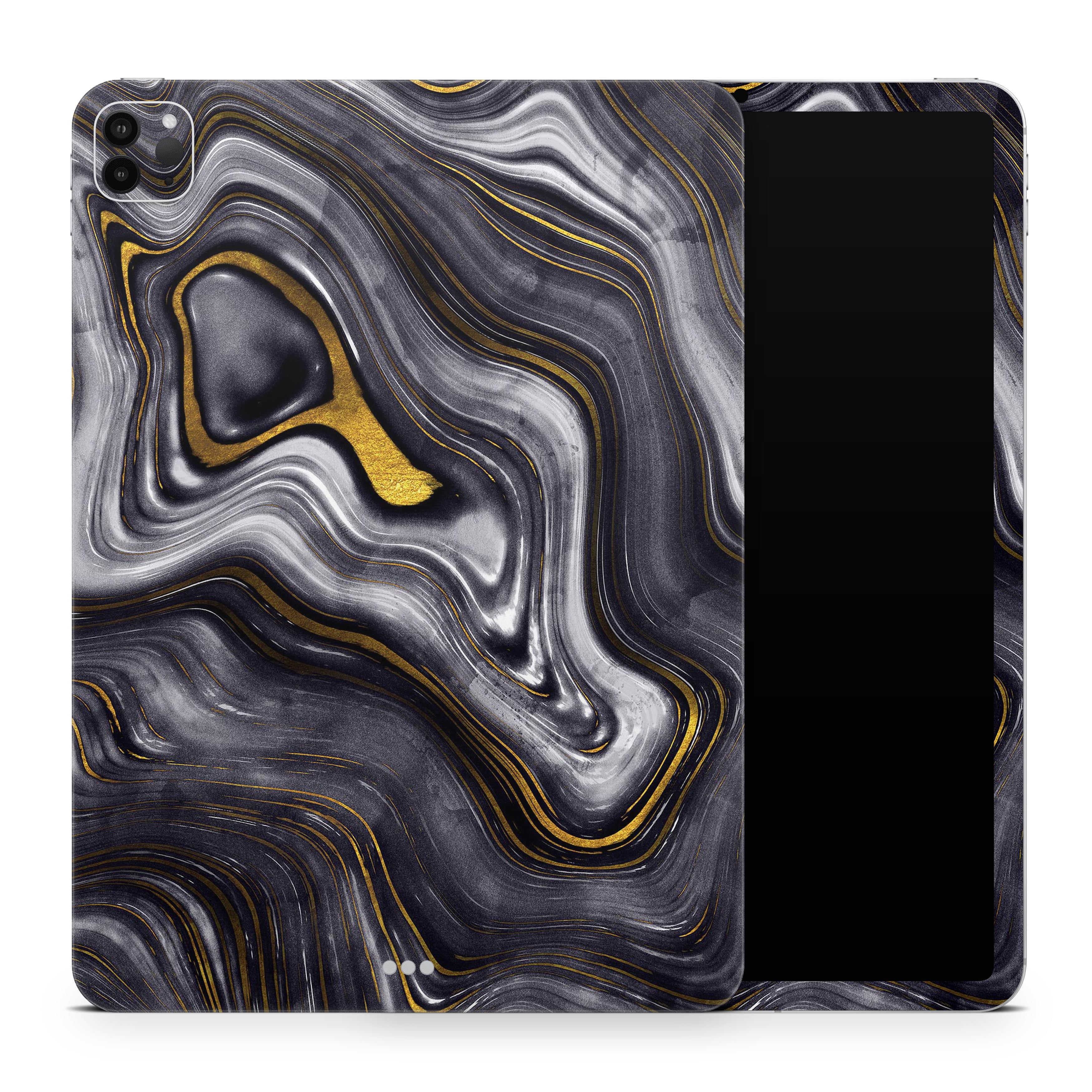 DesignSkinz Vivid Agate Vein Slice Foiled V17 Full-Body Skin Decal Wrap Cover for iPad Air 3 ...