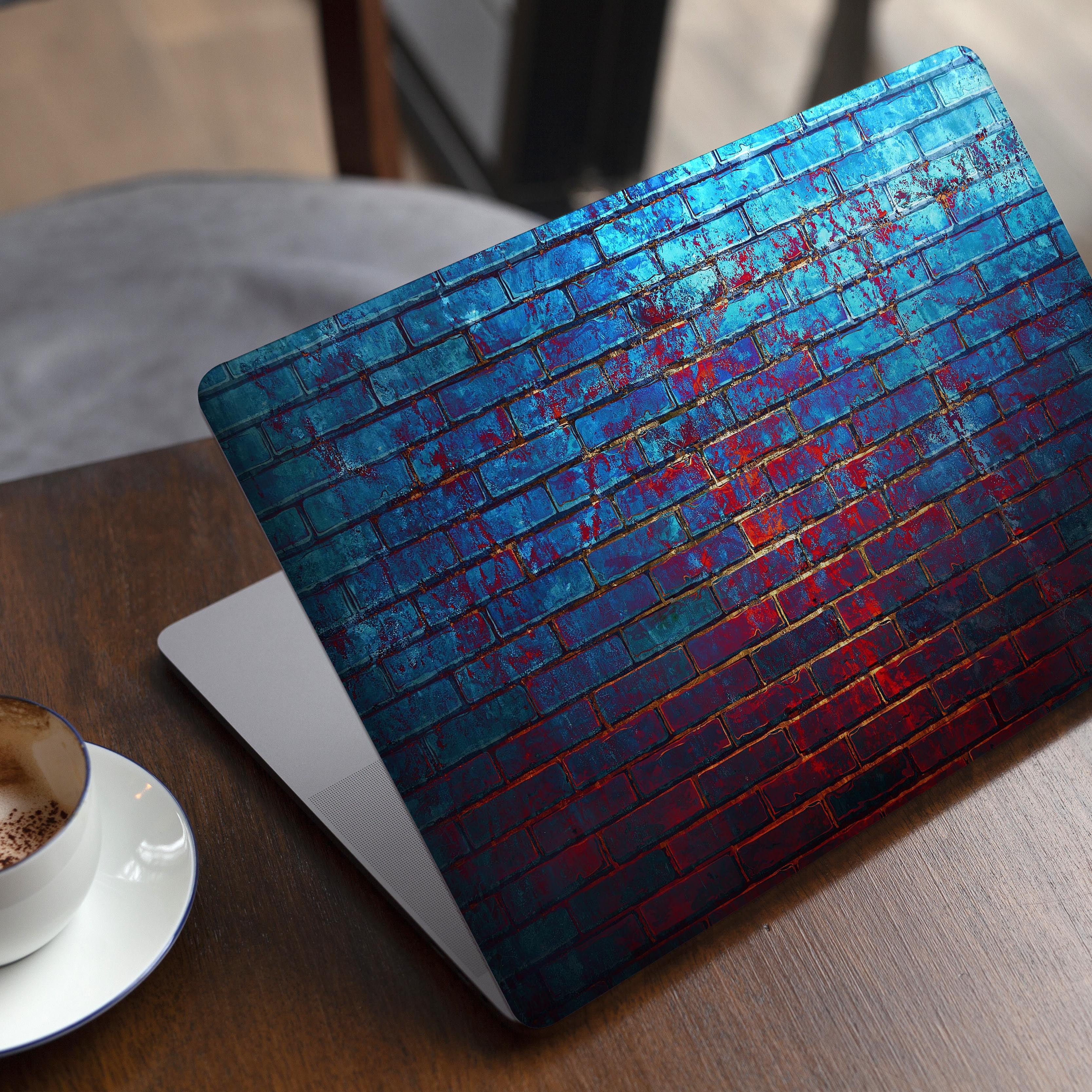 DesignSkinz Vivid Blue Brick Alley Full-Body Skin Decal Wrap Cover for ...