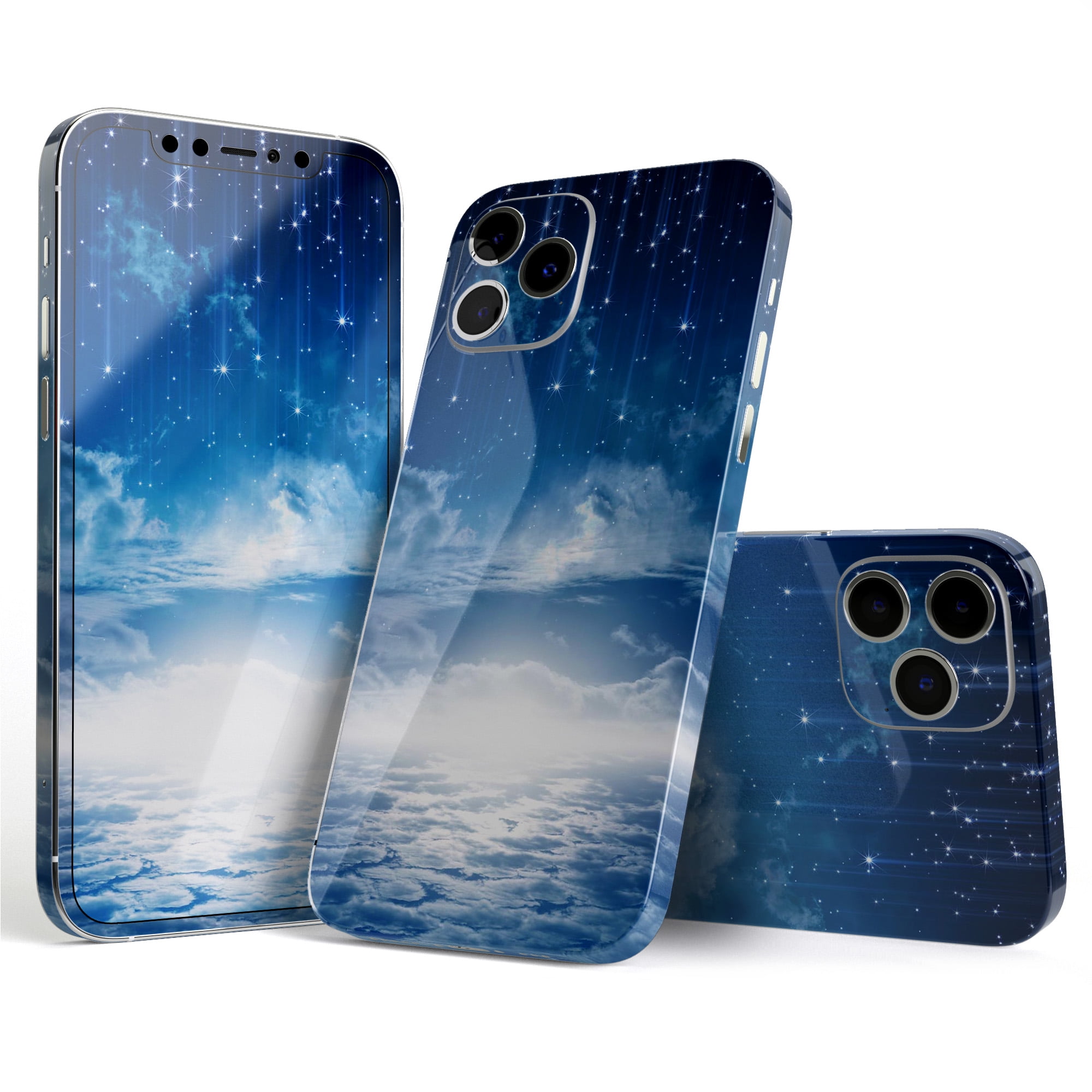 DesignSkinz Vivid Blue Falling Stars in the Night Sky Full-Body Skin ...