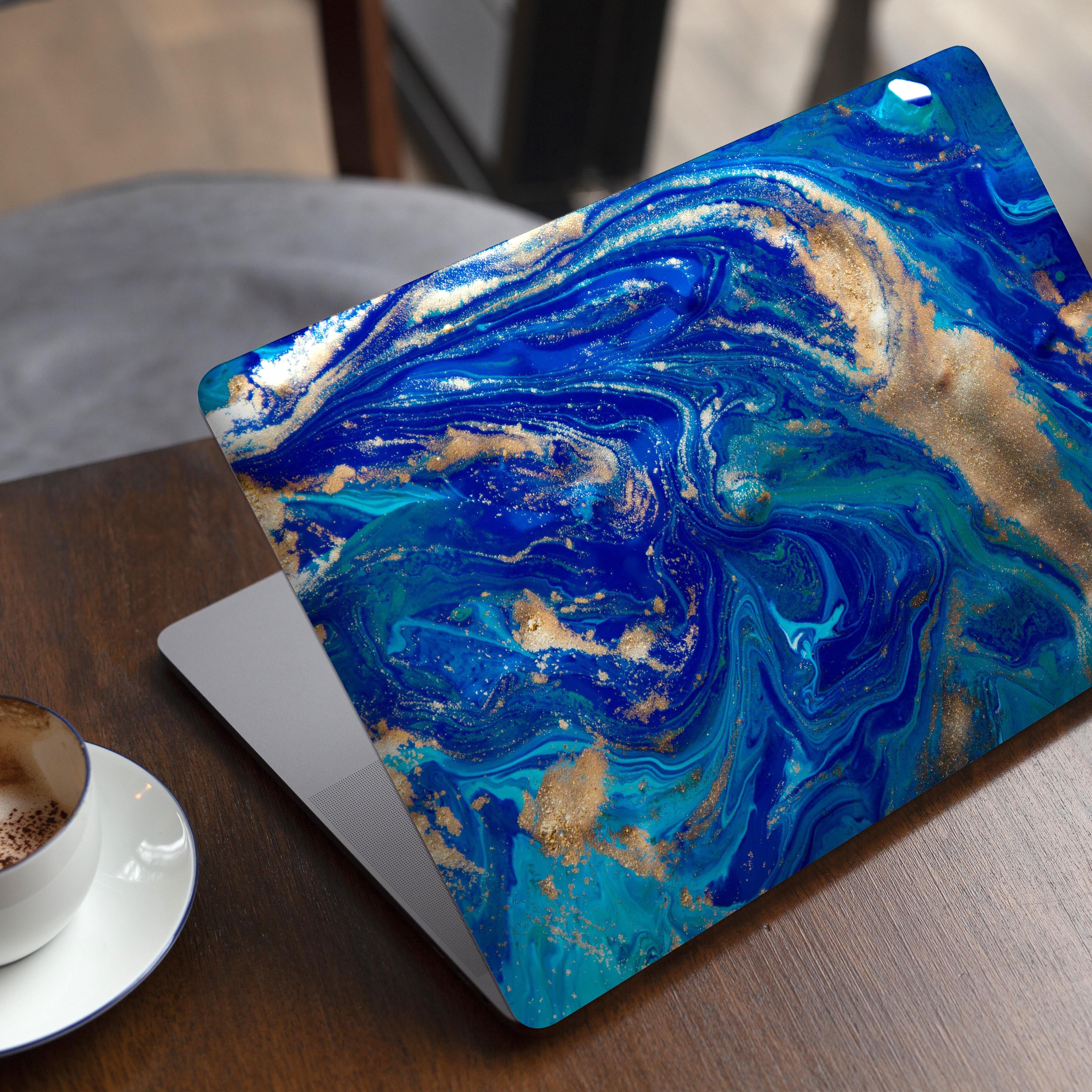 DesignSkinz Vivid Blue Gold Acrylic Full-Body Skin Decal Wrap Cover for ...