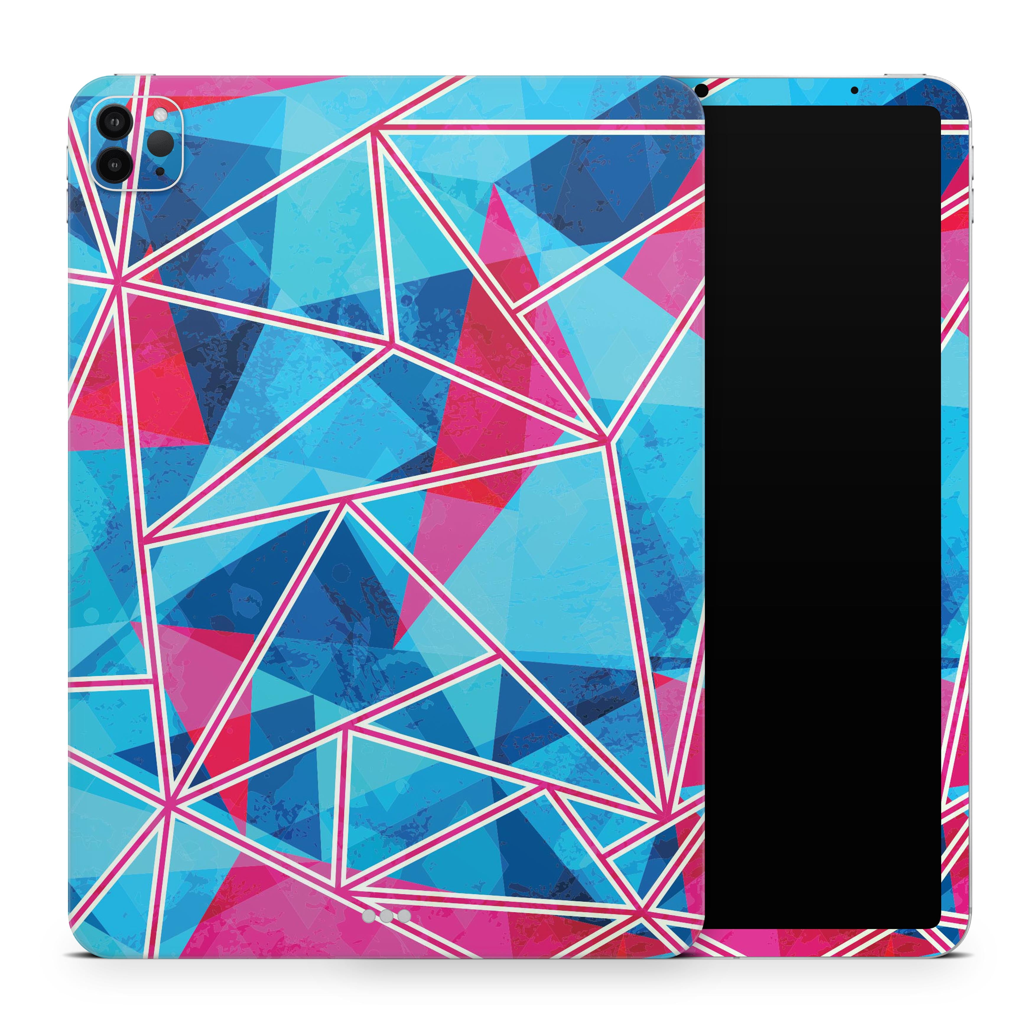 DesignSkinz Vivid Blue and Pink Sharp Shapes Full-Body Skin Decal Wrap ...