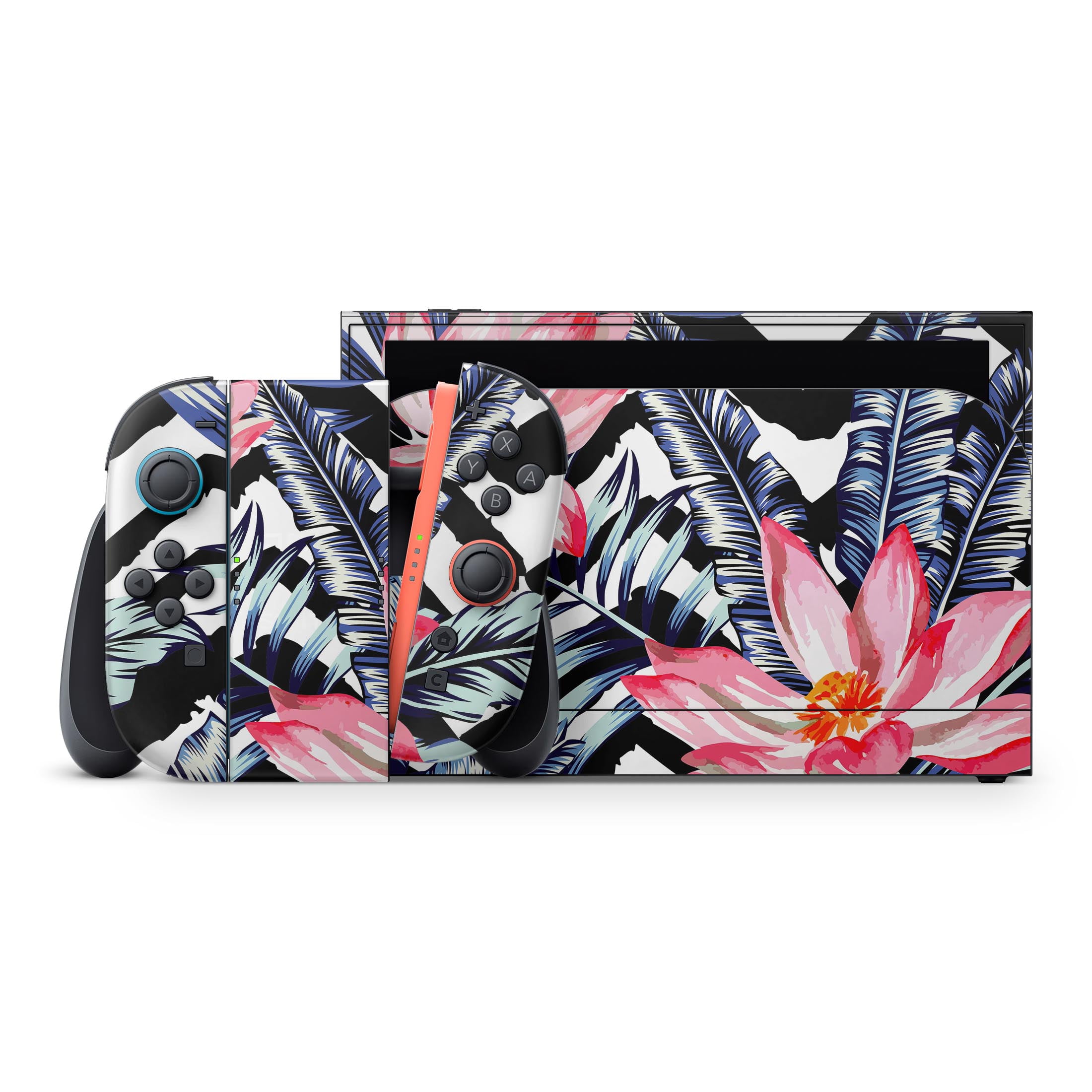 DesignSkinz Vivid Tropical Chevron Floral v1 Full-Body Skin Decal Wrap ...