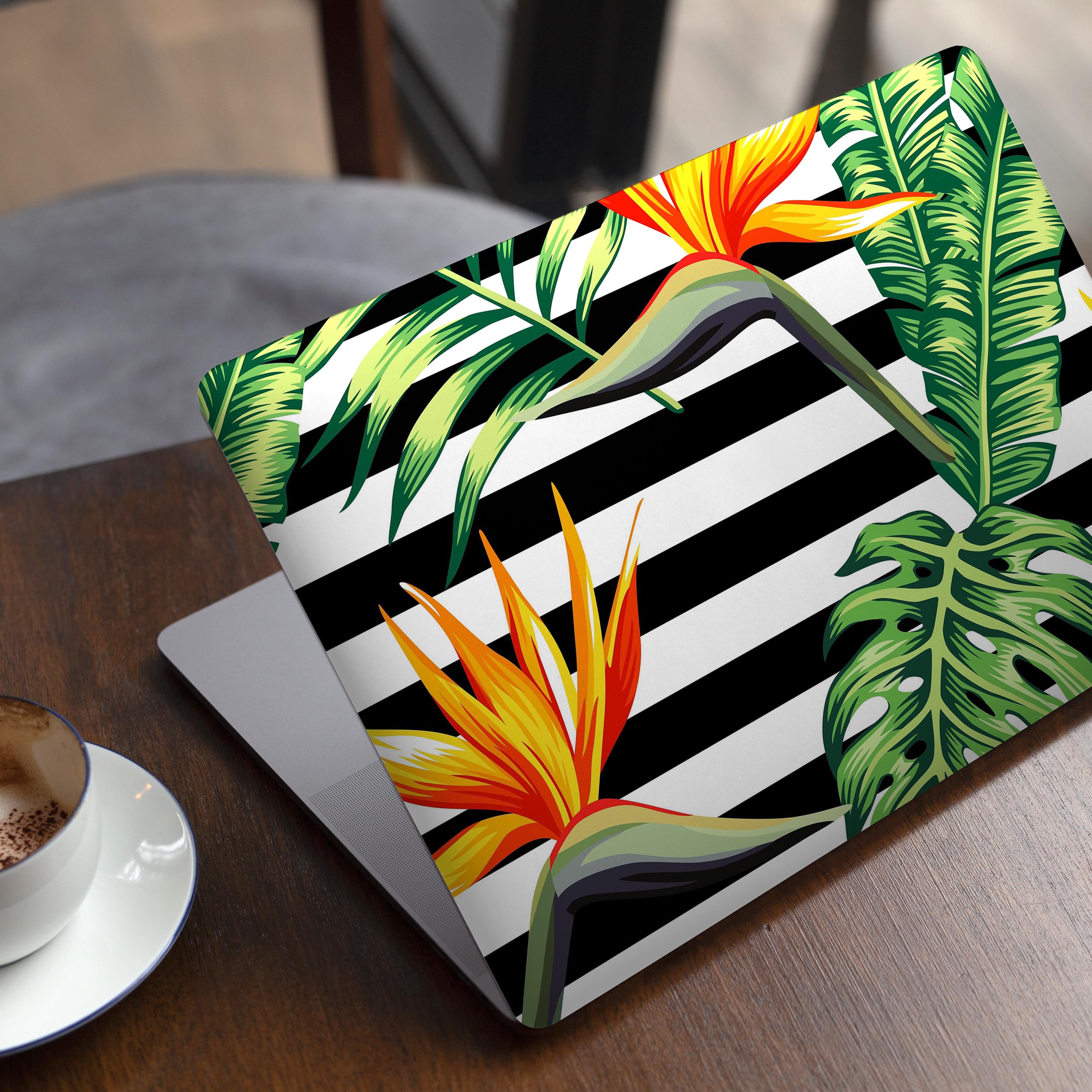 DesignSkinz Vivid Tropical Stripe Floral v1 Full-Body Skin Decal Wrap ...