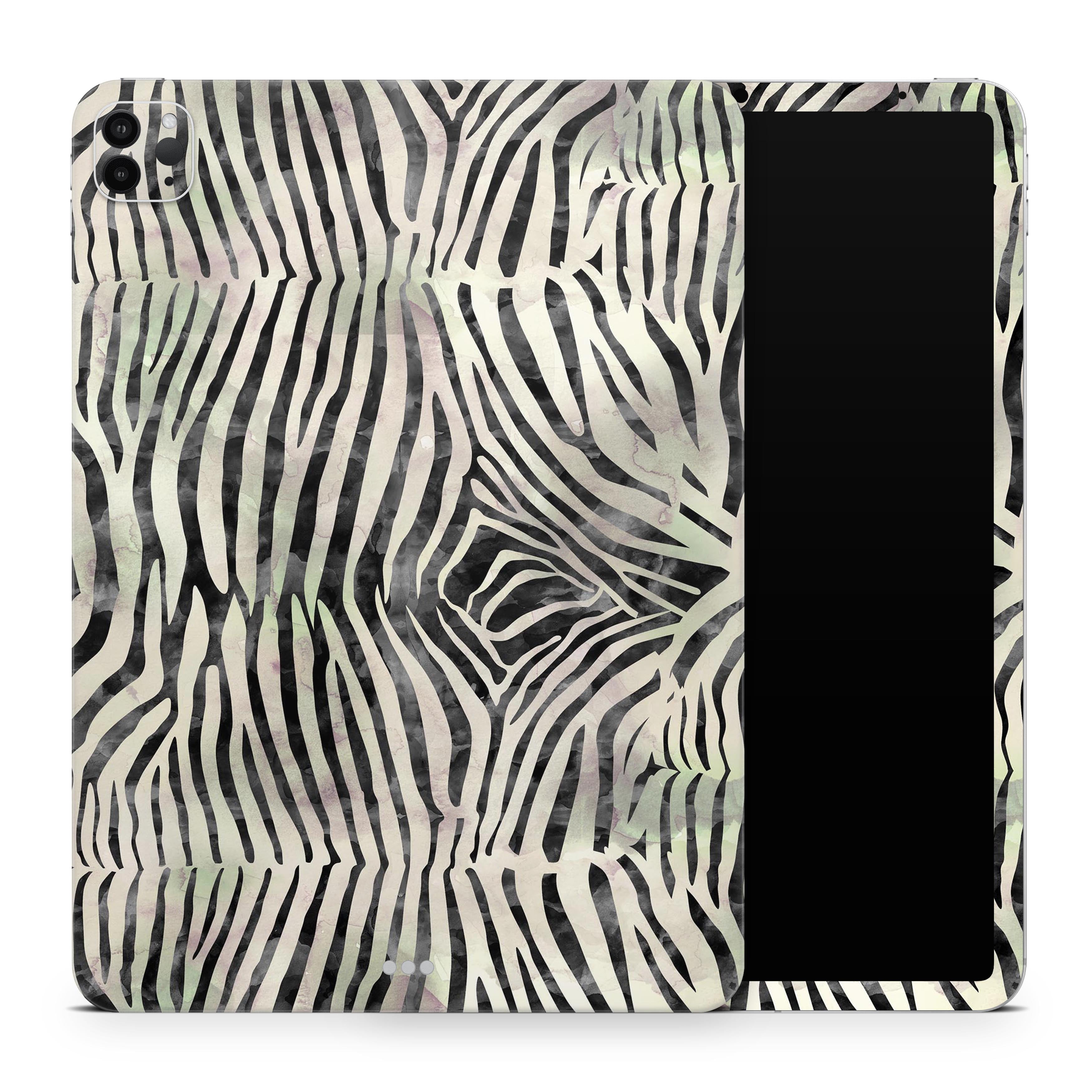 DesignSkinz Watercolor Zebra Pattern Full-Body Skin Decal Wrap Cover ...
