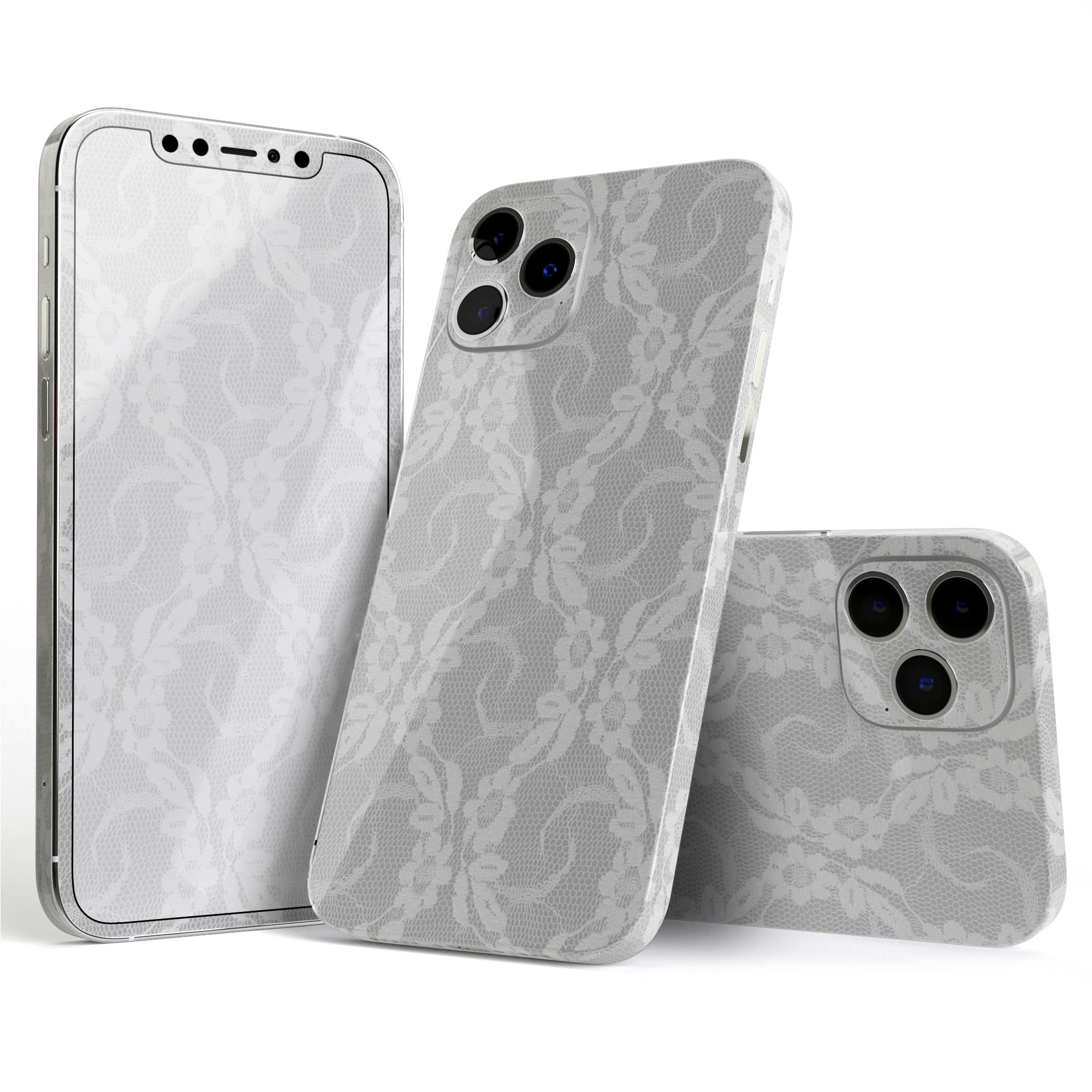 DesignSkinz White Floral Lace Full-Body Skin Decal Wrap Cover for ...