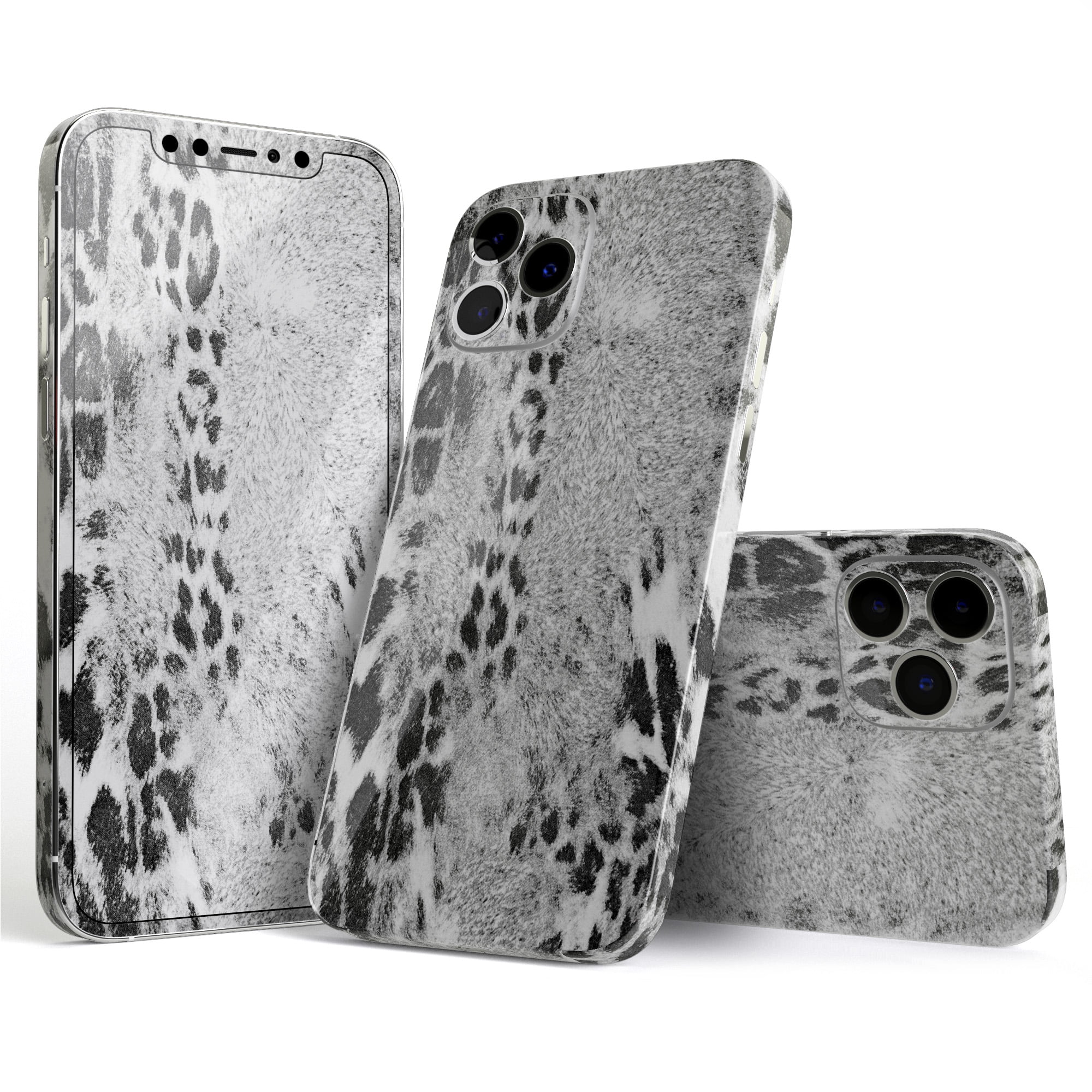 DesignSkinz White and Black Real Leopard Print Full-Body Skin Decal ...