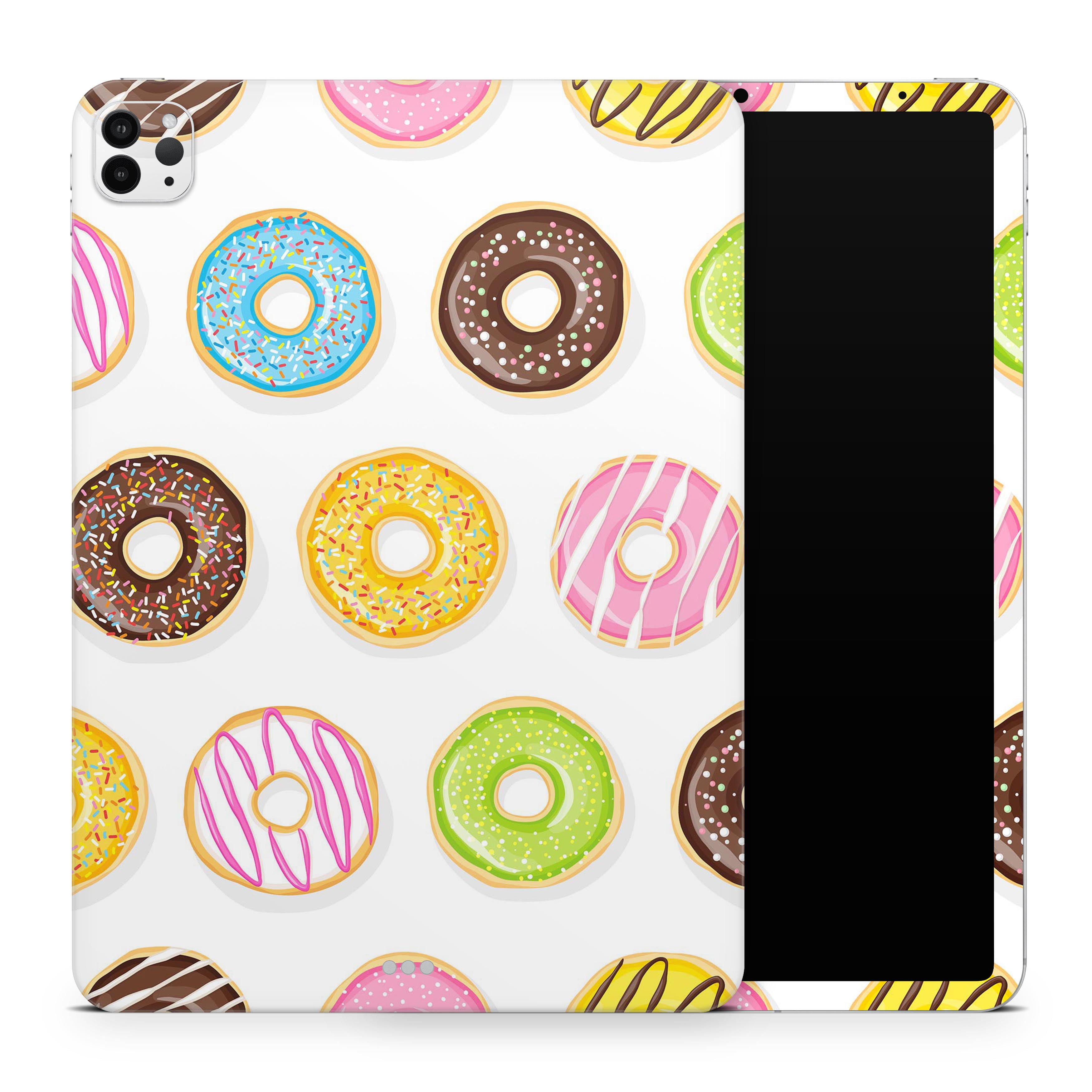 DesignSkinz Yummy Colored Donuts Full-Body Skin Decal Wrap Cover for iPad 9th Gen 10.2” (A2602 ...