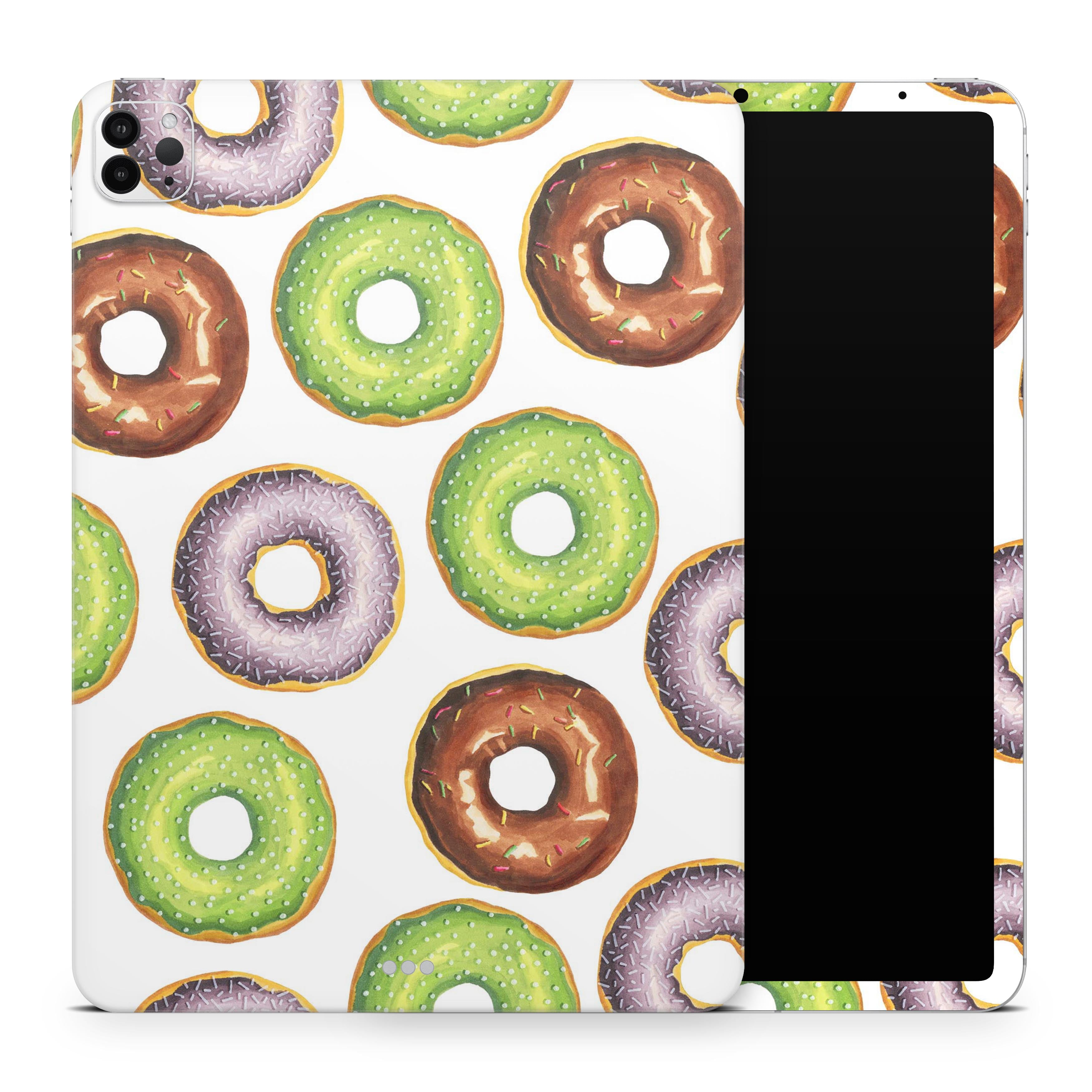 DesignSkinz Yummy Donuts Galore Full-Body Skin Decal Wrap Cover for iPad Pro 11” 3rd/4th Gen ...