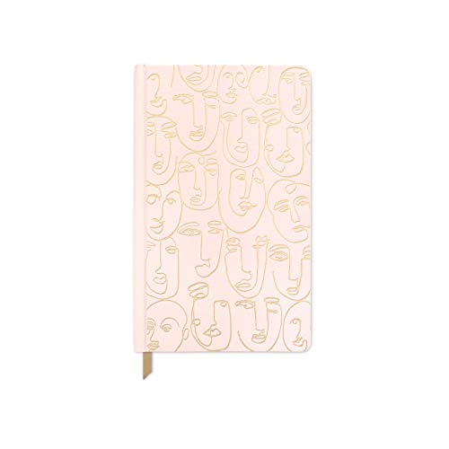 DesignWorks Ink Cloth Hardcover Journal (5.125 x 8.25"), Blush - Faces ...