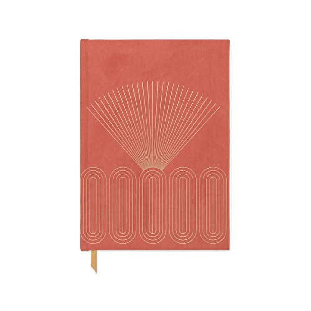 DesignWorks Ink Suede Cloth Hardcover Journal Notebook with Lined Pages ...