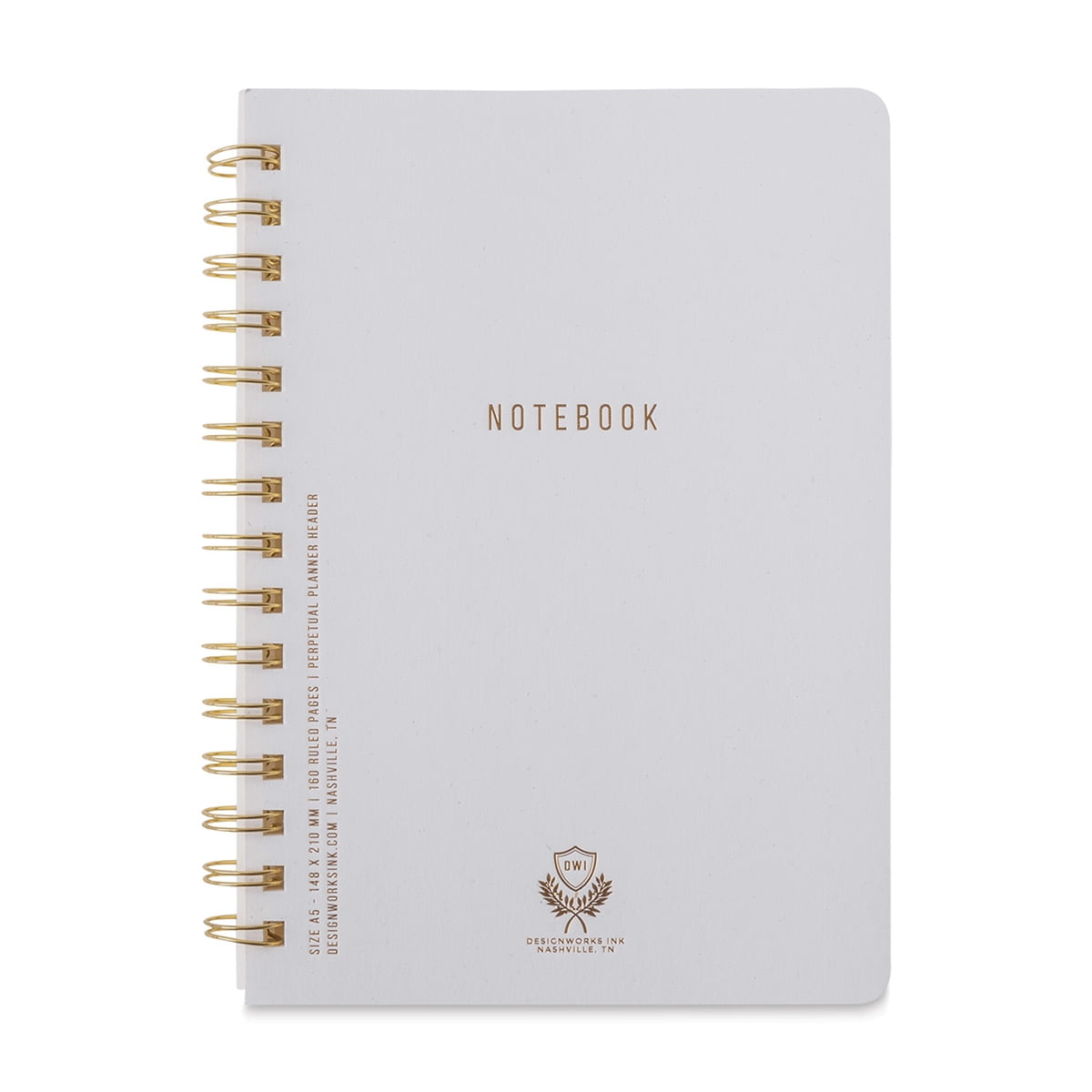 DesignWorks Ink Twin Wire Bound Crest Notebook - Ivory, 6" x 8-1/4 ...