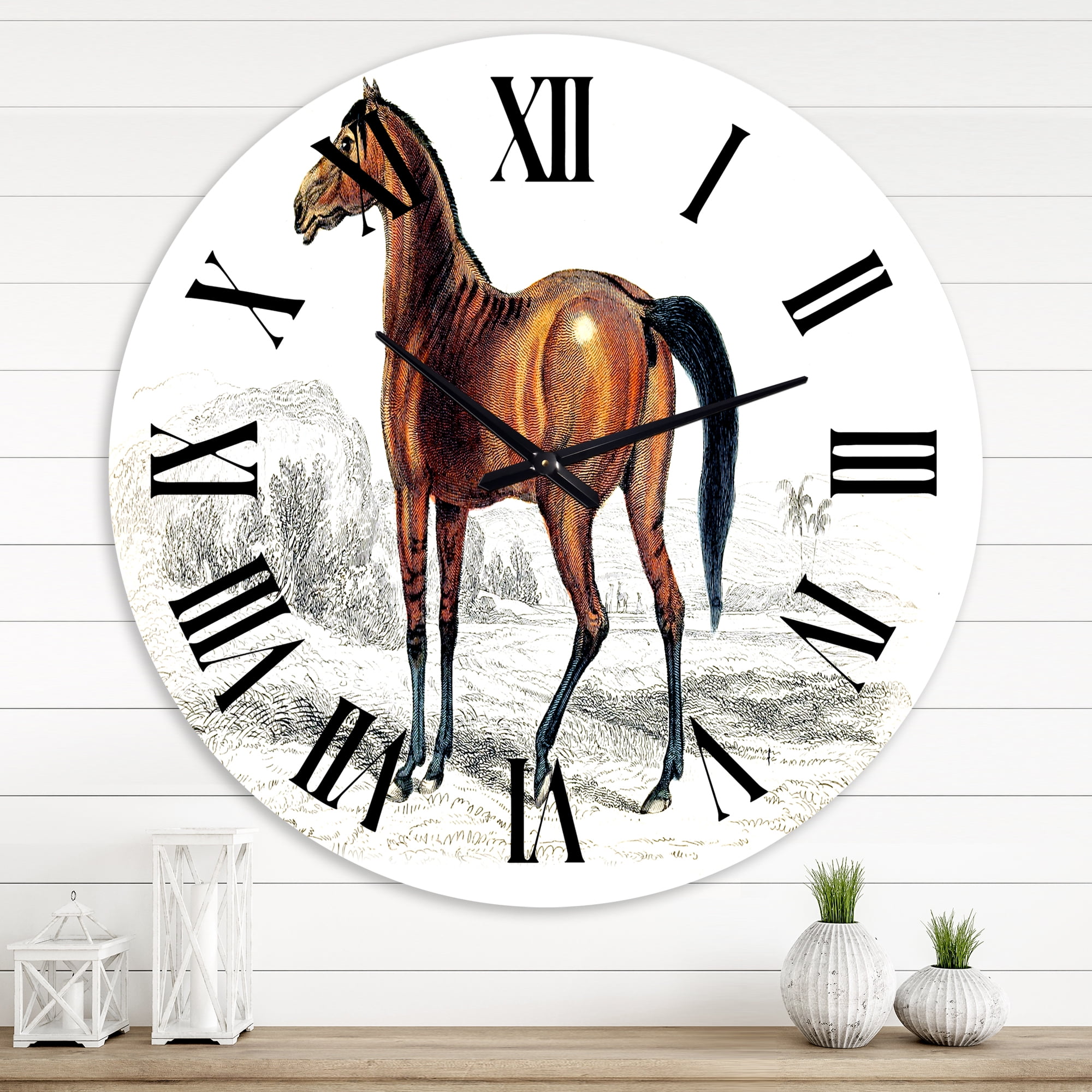 Designart 1 in Quartz Farmhouse Wall Clock - Walmart Business Supplies