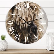 FirsTime & Co. White Townsend Barn Door Wall Clock, Farmhouse, Analog ...