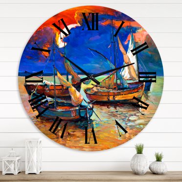 Lorell Abstract Art Clock - Walmart.com