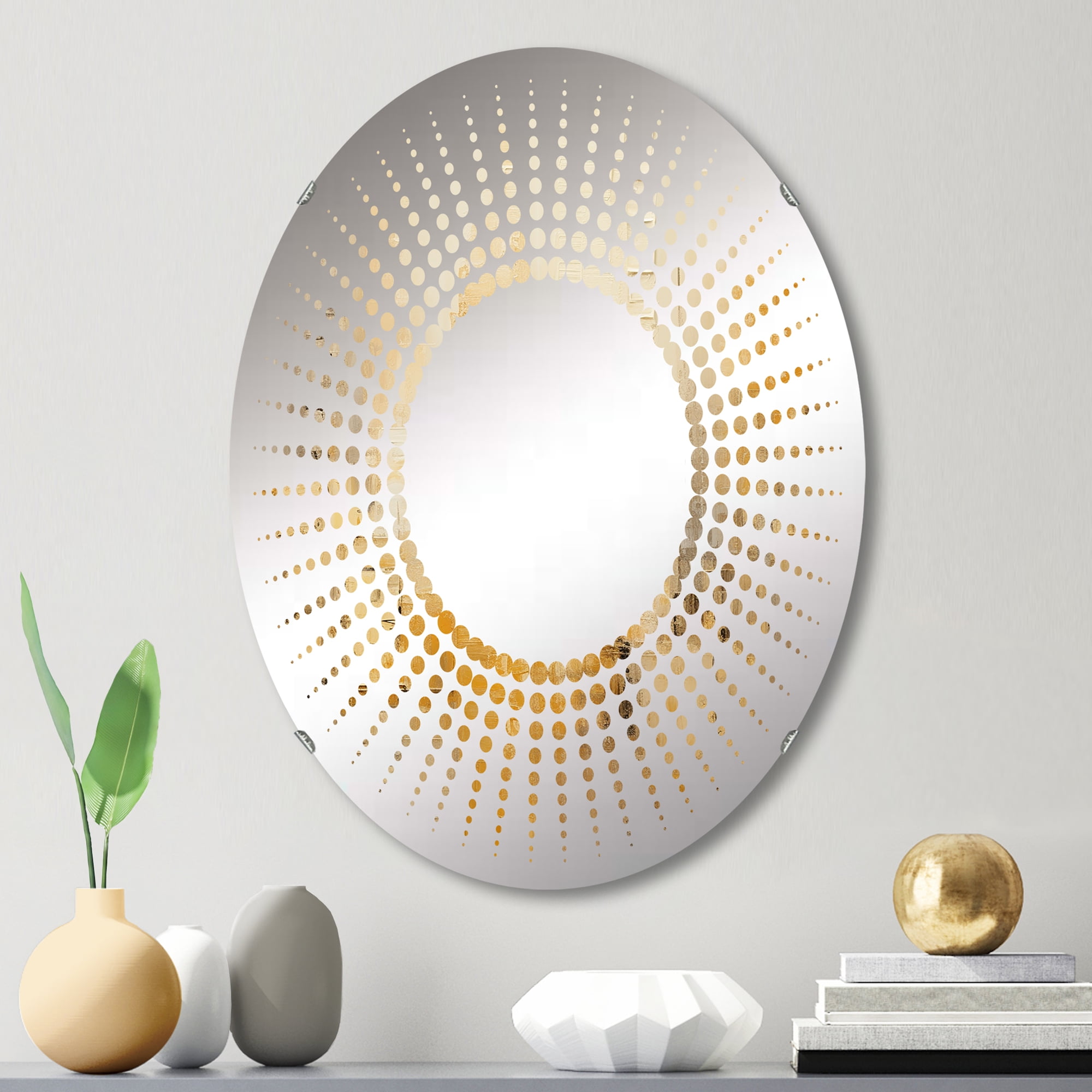 Designart "A Cityscape with Modern Skyscrapers Featuring Bronze Blocks ...