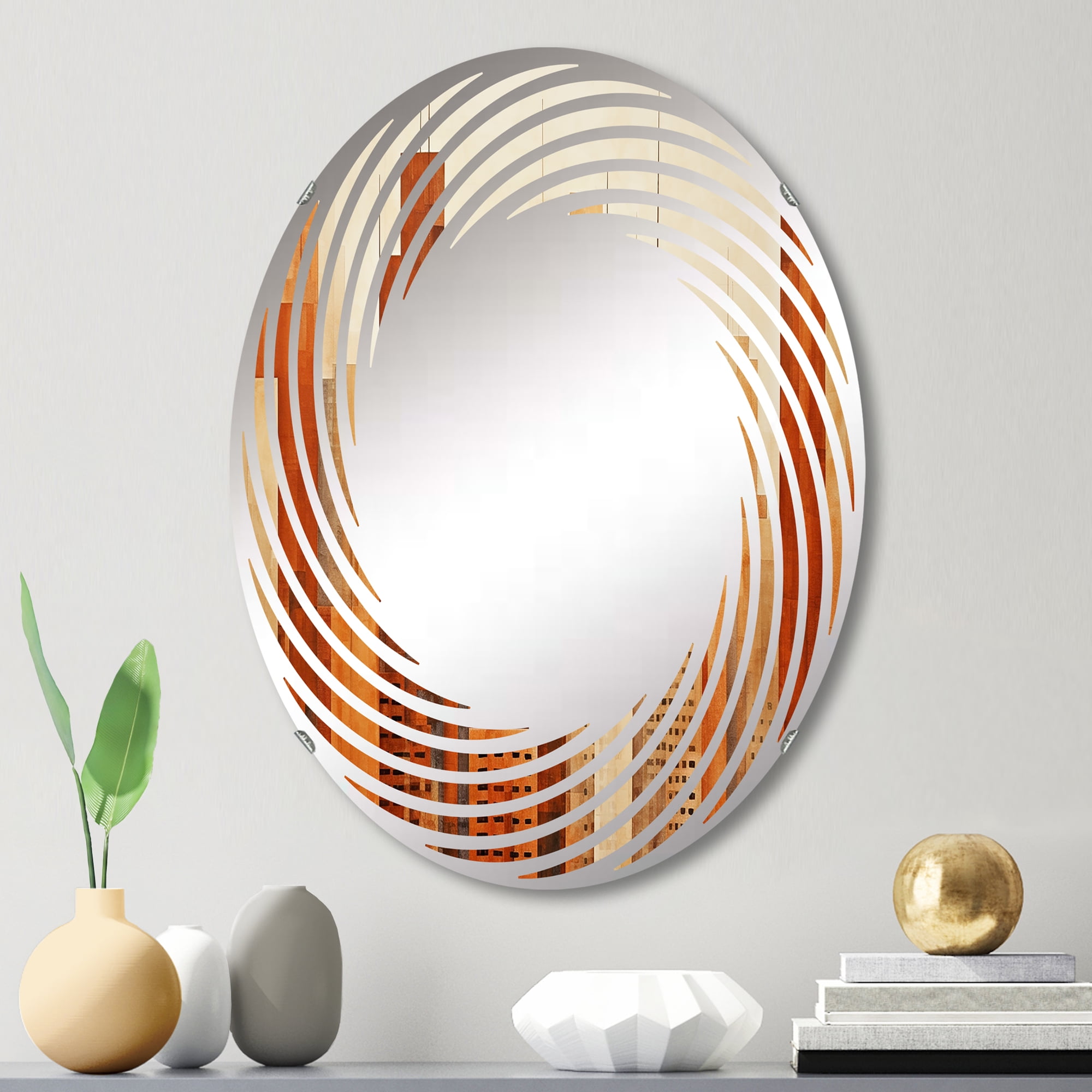 Designart "A Dreamy Scene with Caramel-Colored Skyscraper Columns I ...