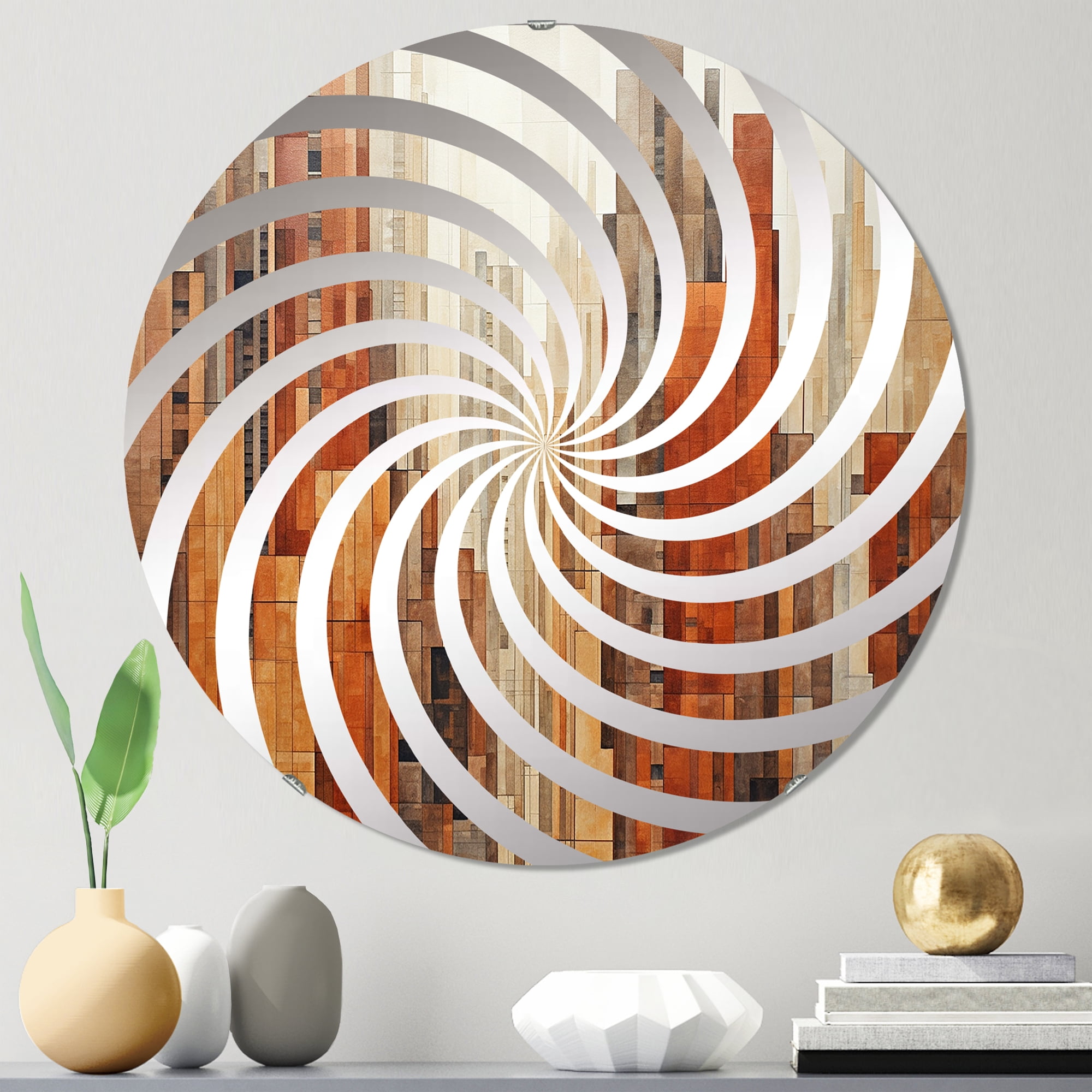 Designart "A Dreamy Scene with Caramel-Colored Skyscraper Columns III ...