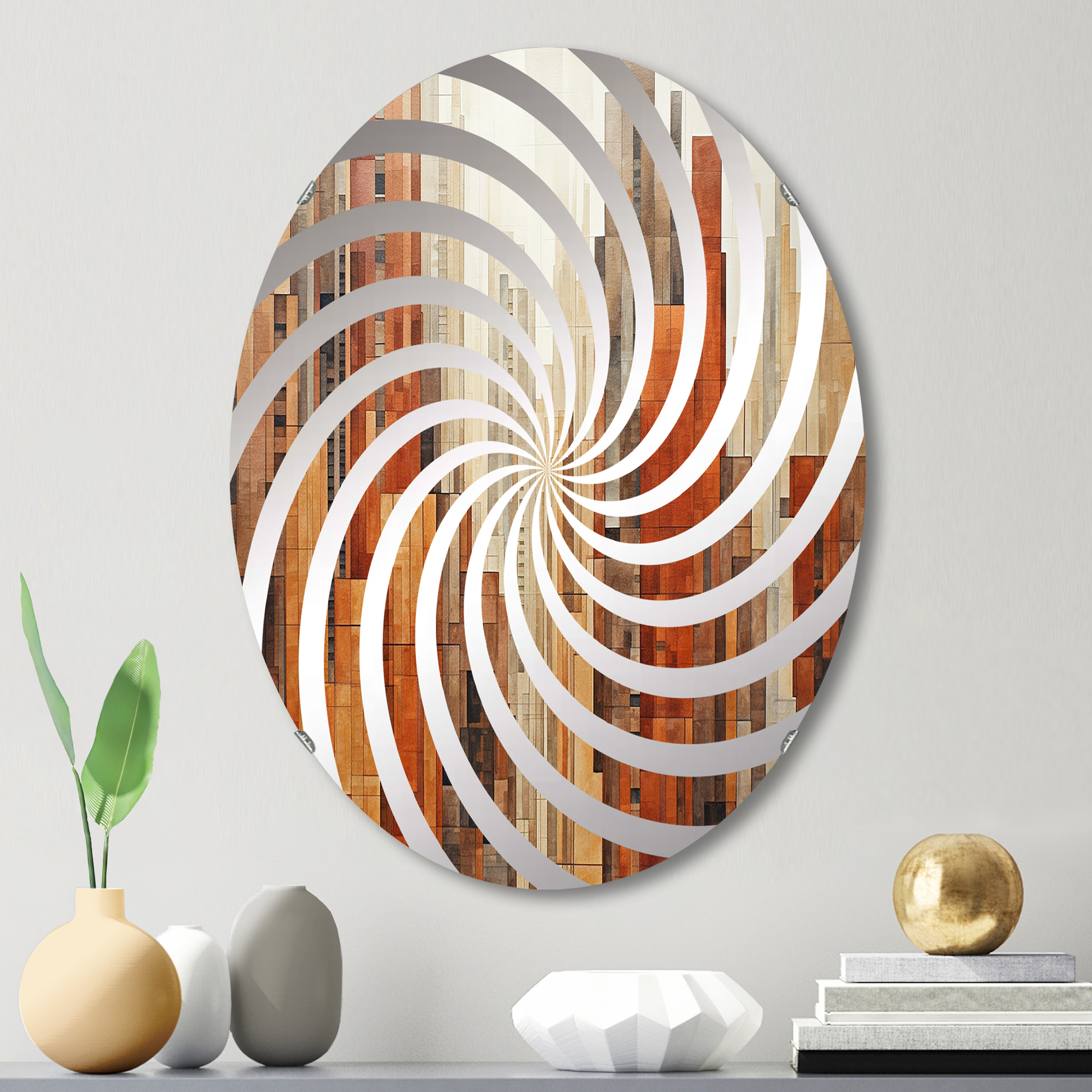 Designart "A Dreamy Scene with Caramel-Colored Skyscraper Columns III ...