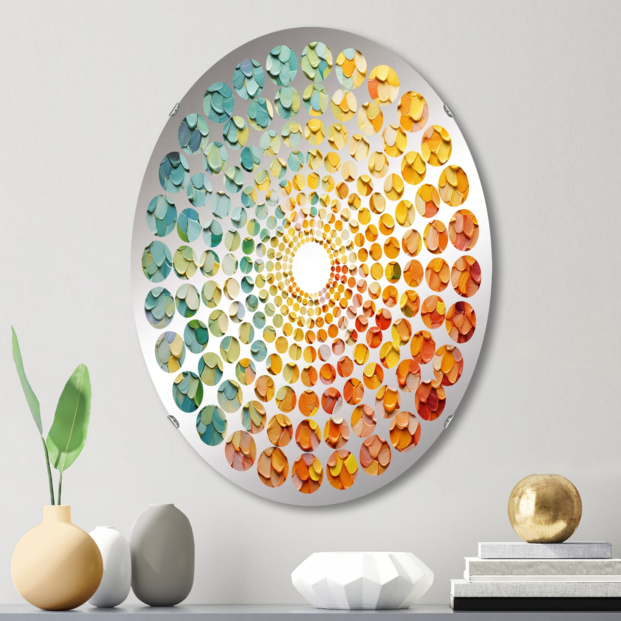 Designart "A Kaleidoscope of Colors in a Rainbow Explosion II" Popcorn ...