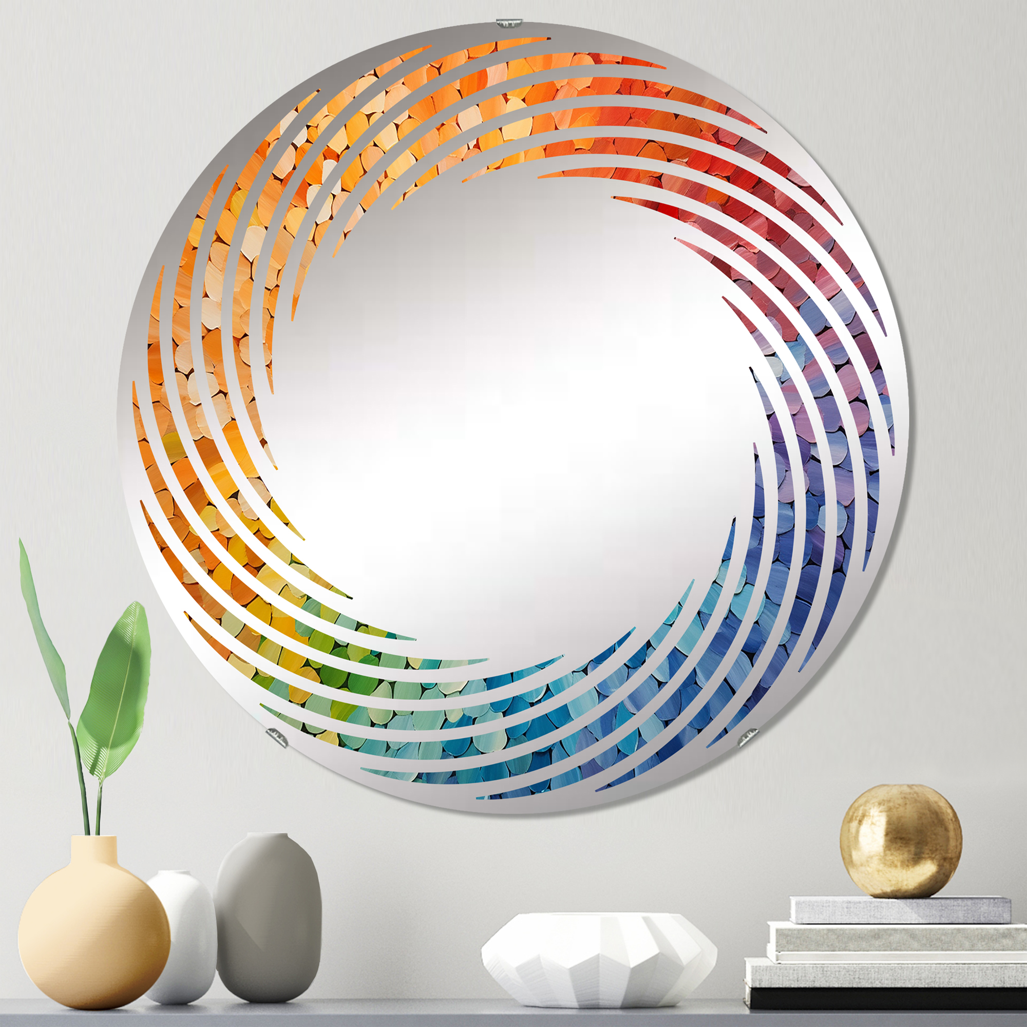 Designart "A Kaleidoscope of Colors in a Rainbow Explosion" Popcorn ...