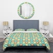 Designart 'Floral 3d Pattern Background.' Mid-Century Modern Duvet ...