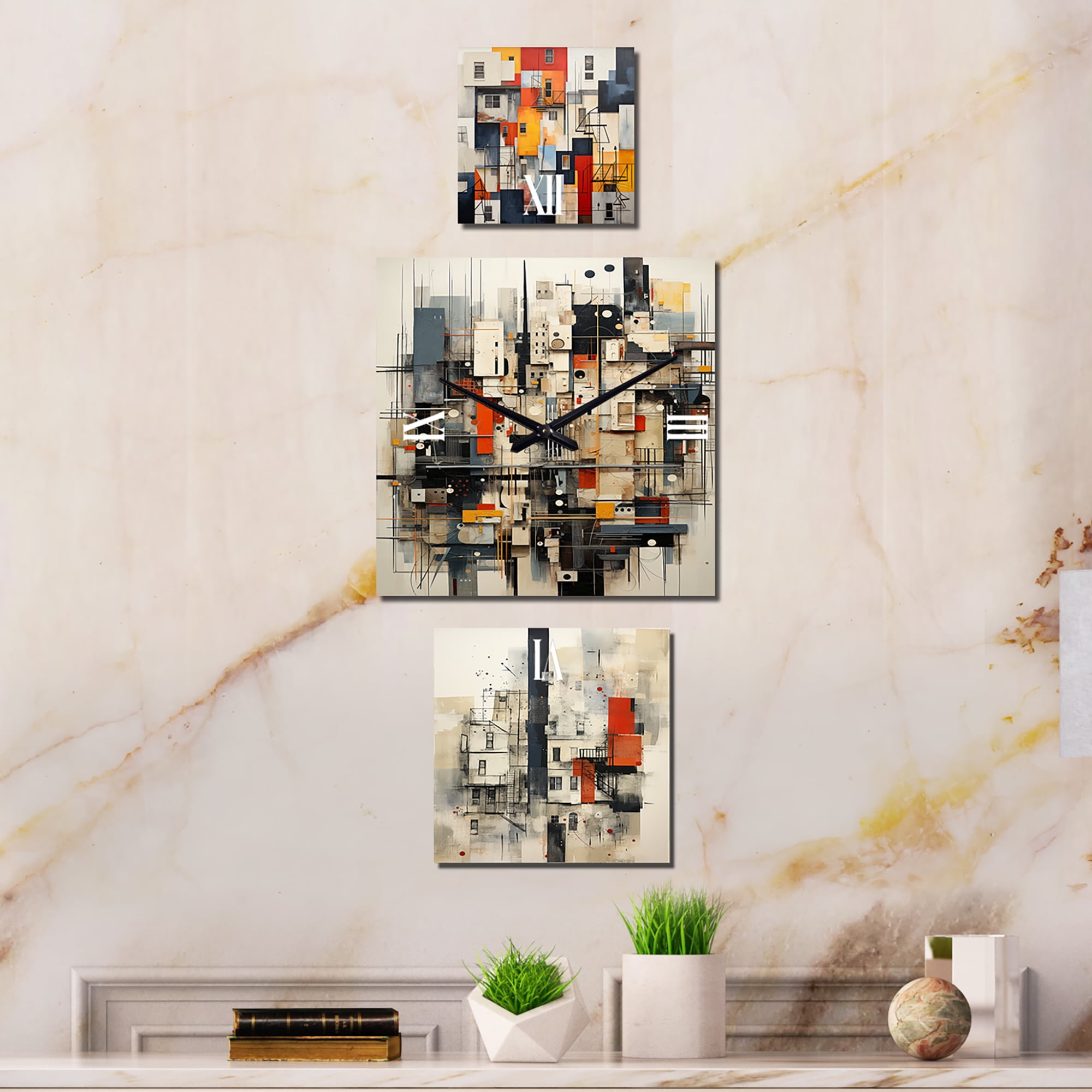 Designart "Abstract Harlem Renaissance Cityscape" Buildings ...