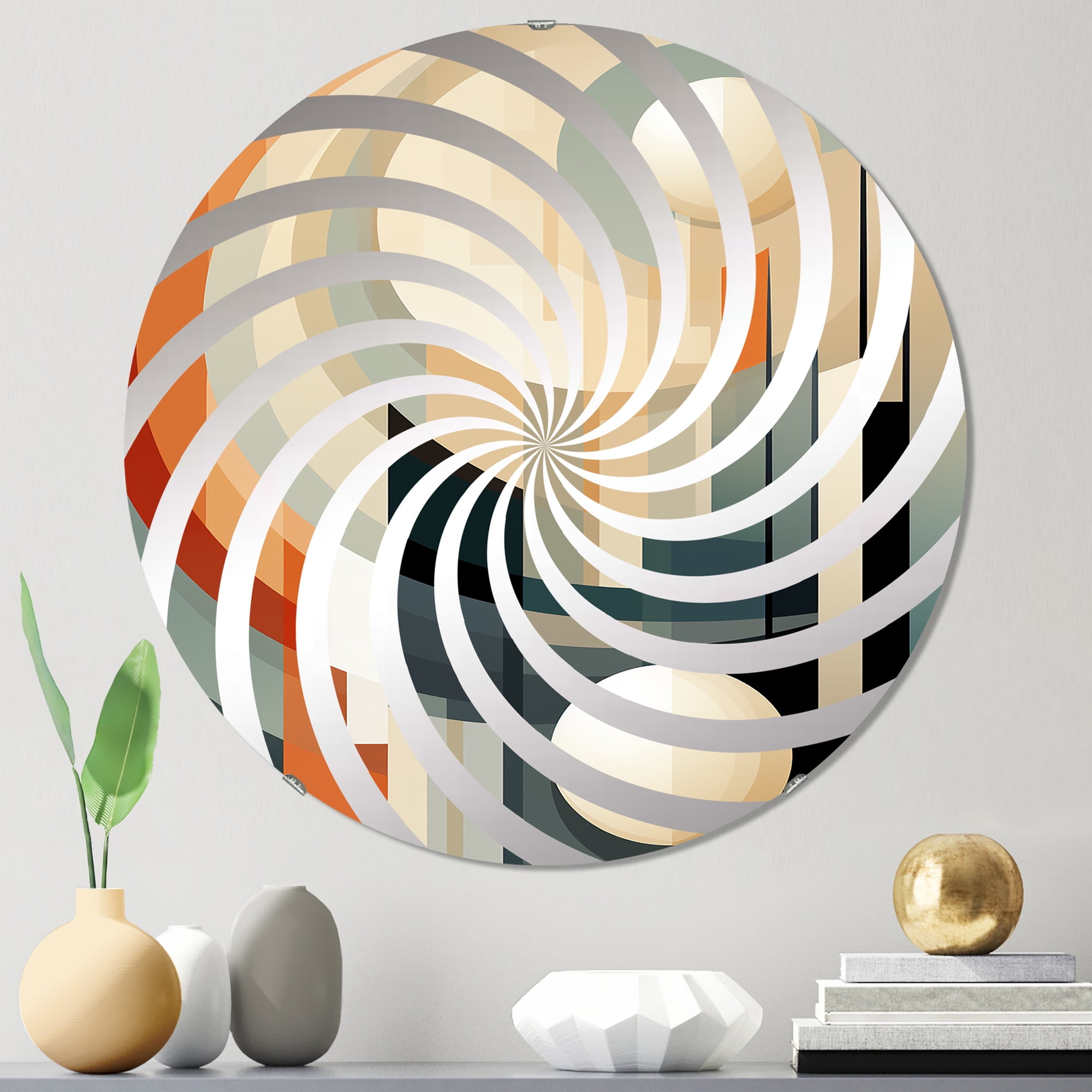 Designart "Abstract Shapes with Vanilla Vectors I" Abstract Shapes ...