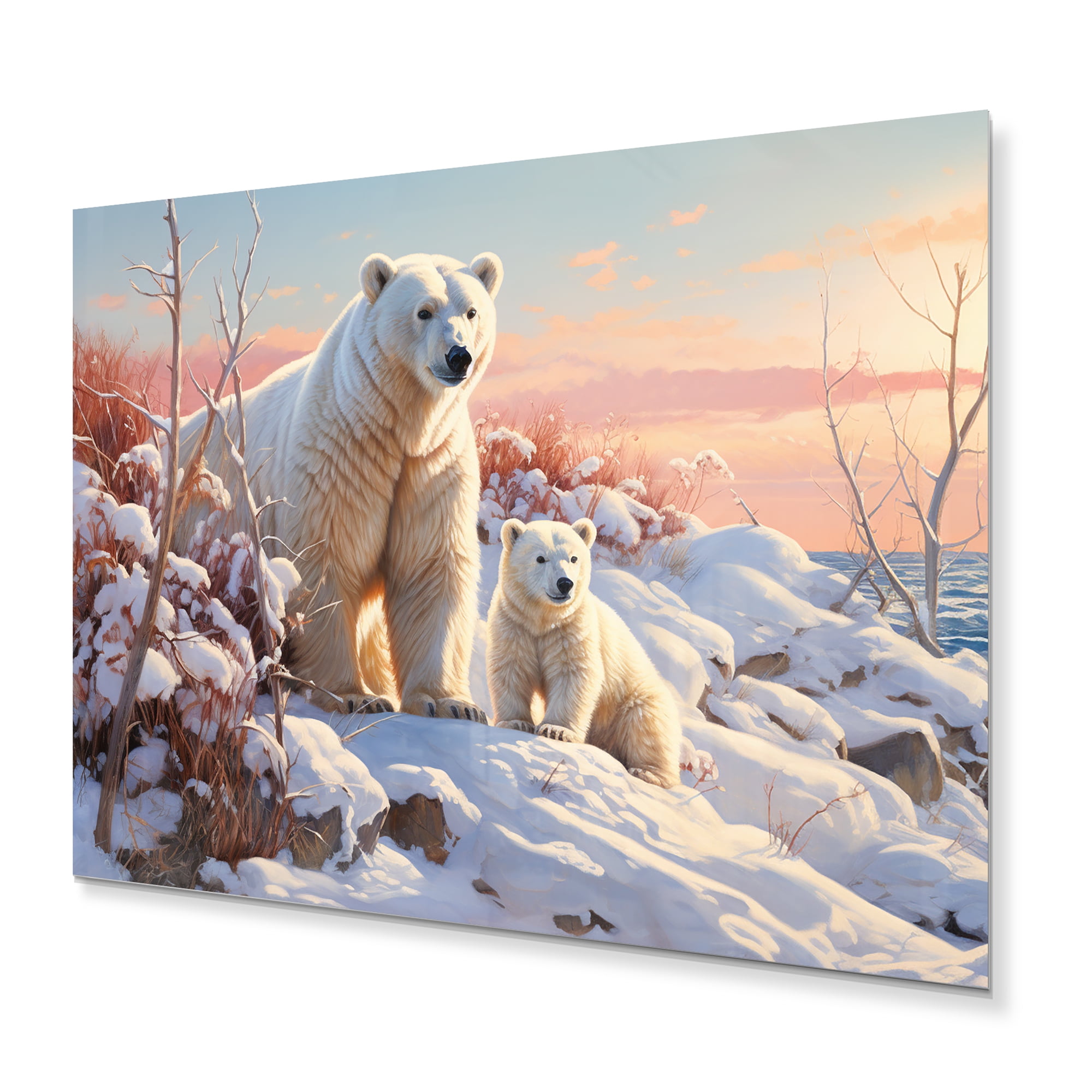 Designart "Adventures in Churchill, Canada IV" Animals Metal Art Print ...