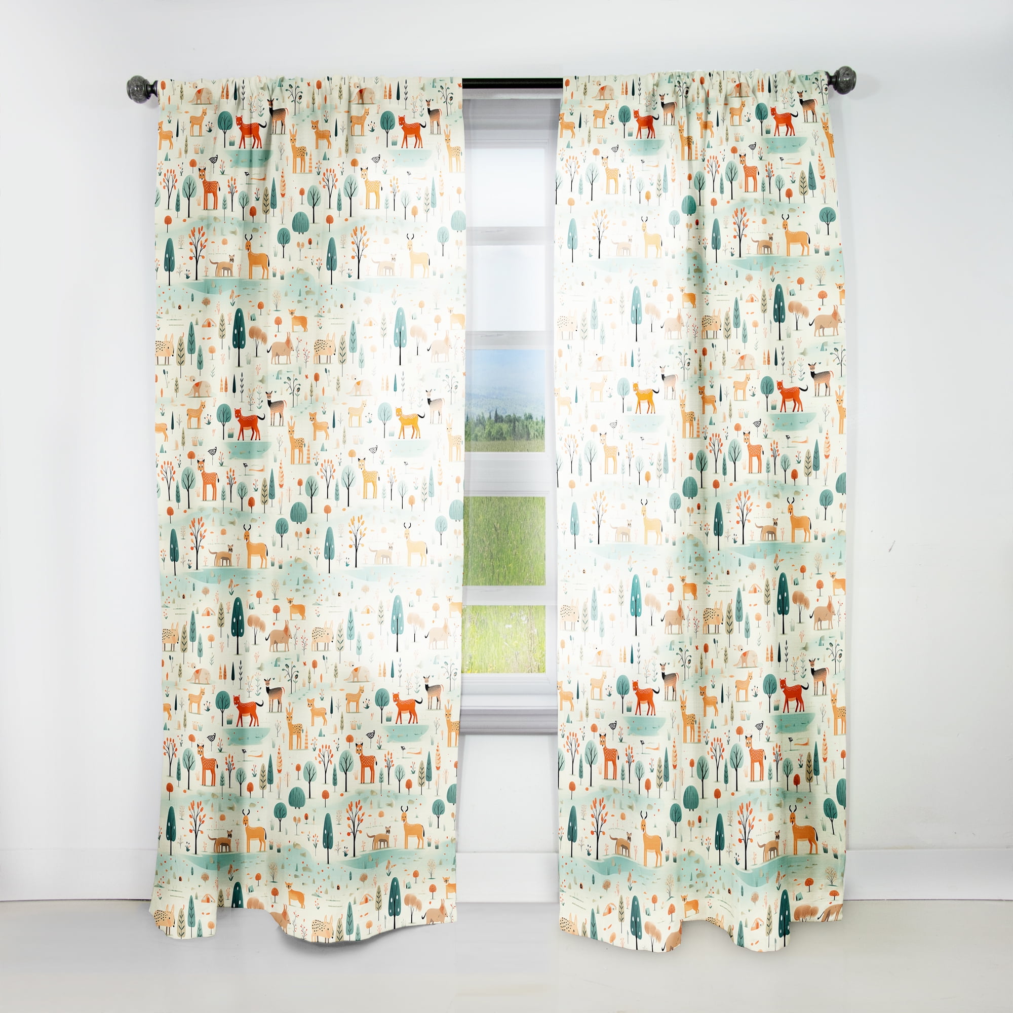 Designart "Adventurous Fox In Watercolor II" Animal Print Room ...