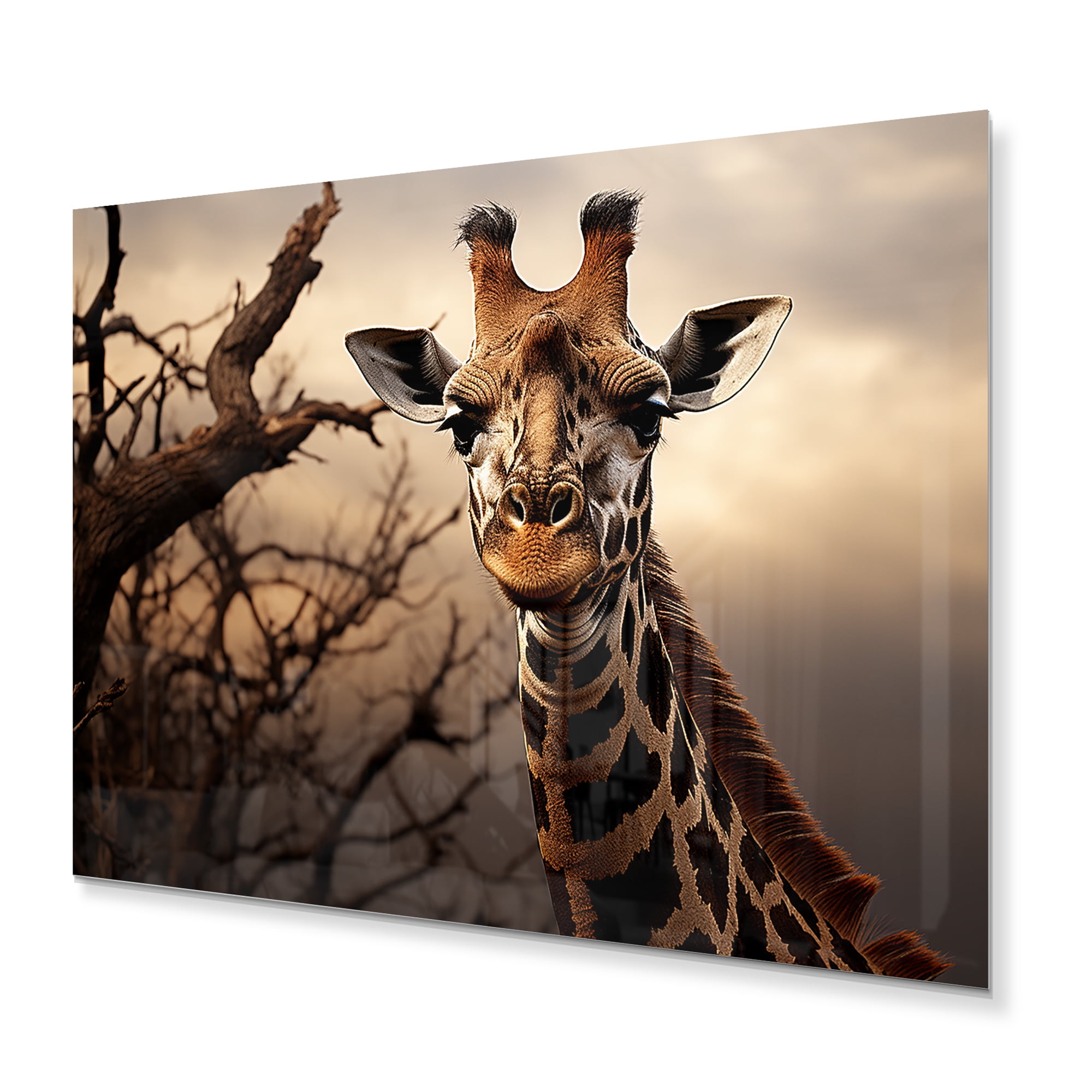 Designart "Africa Longnecks Lofty Aura" Animals Metal Wall Decor ...