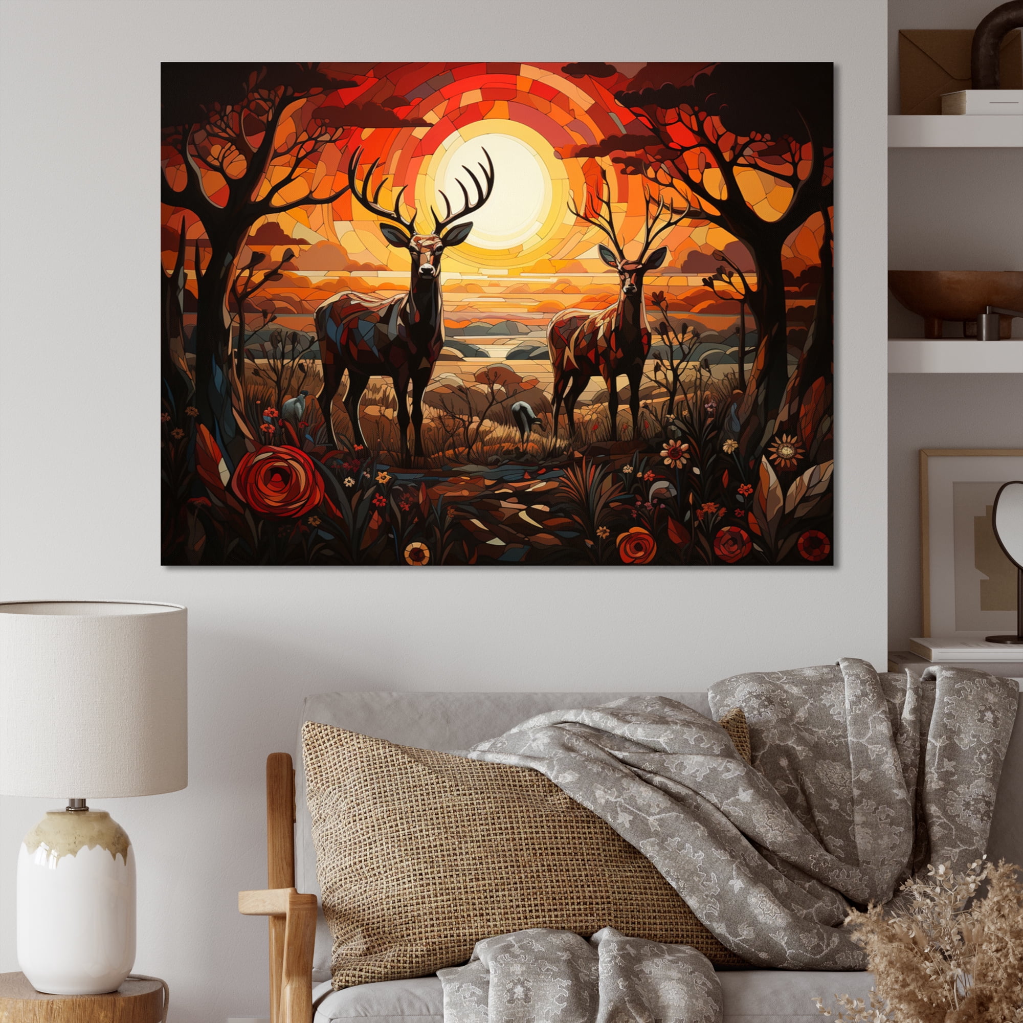 Designart "African Bright Tints" African Wall Art Living Room - Walmart.com