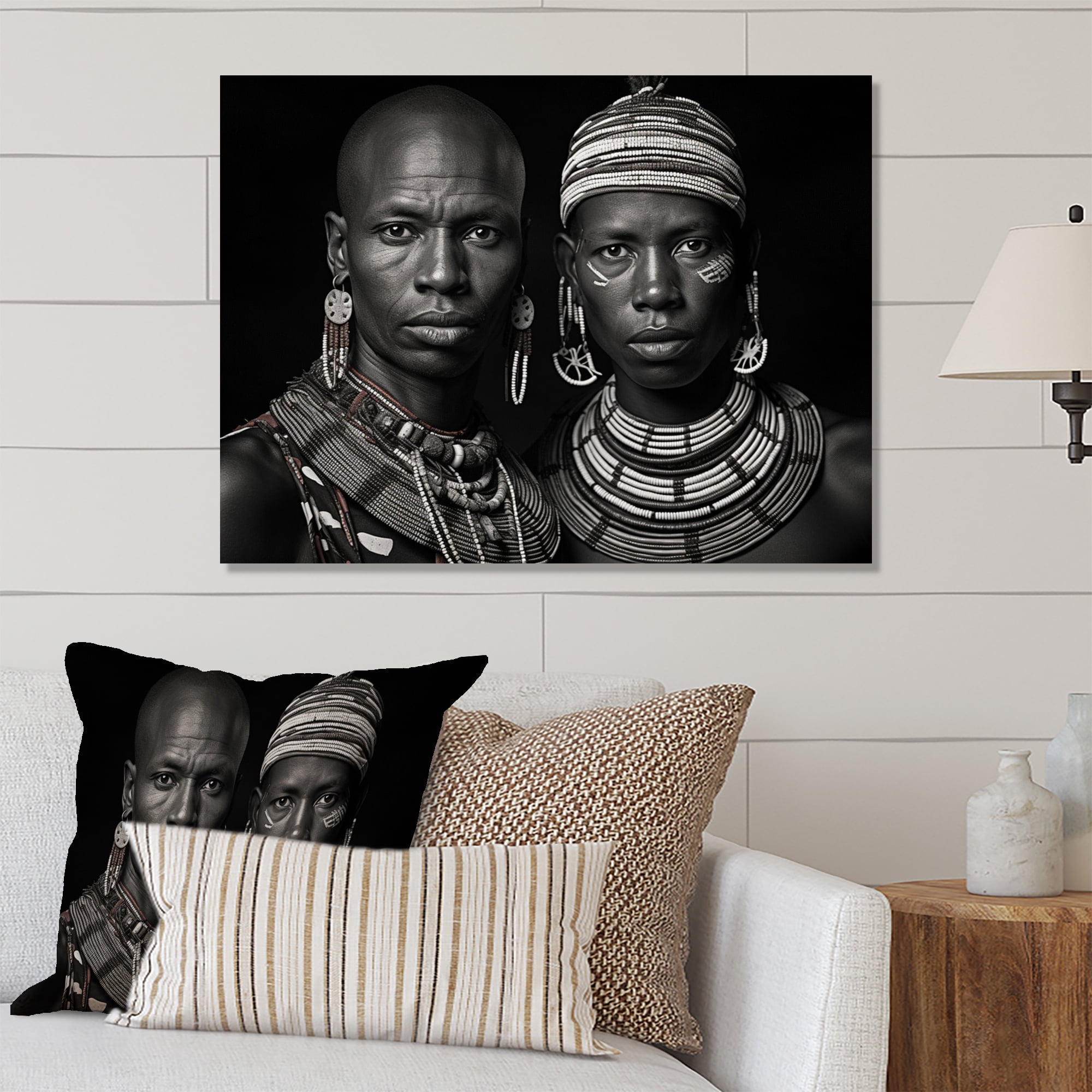 Designart "African Fighter Maasai I" African American Metal Wall Decor ...