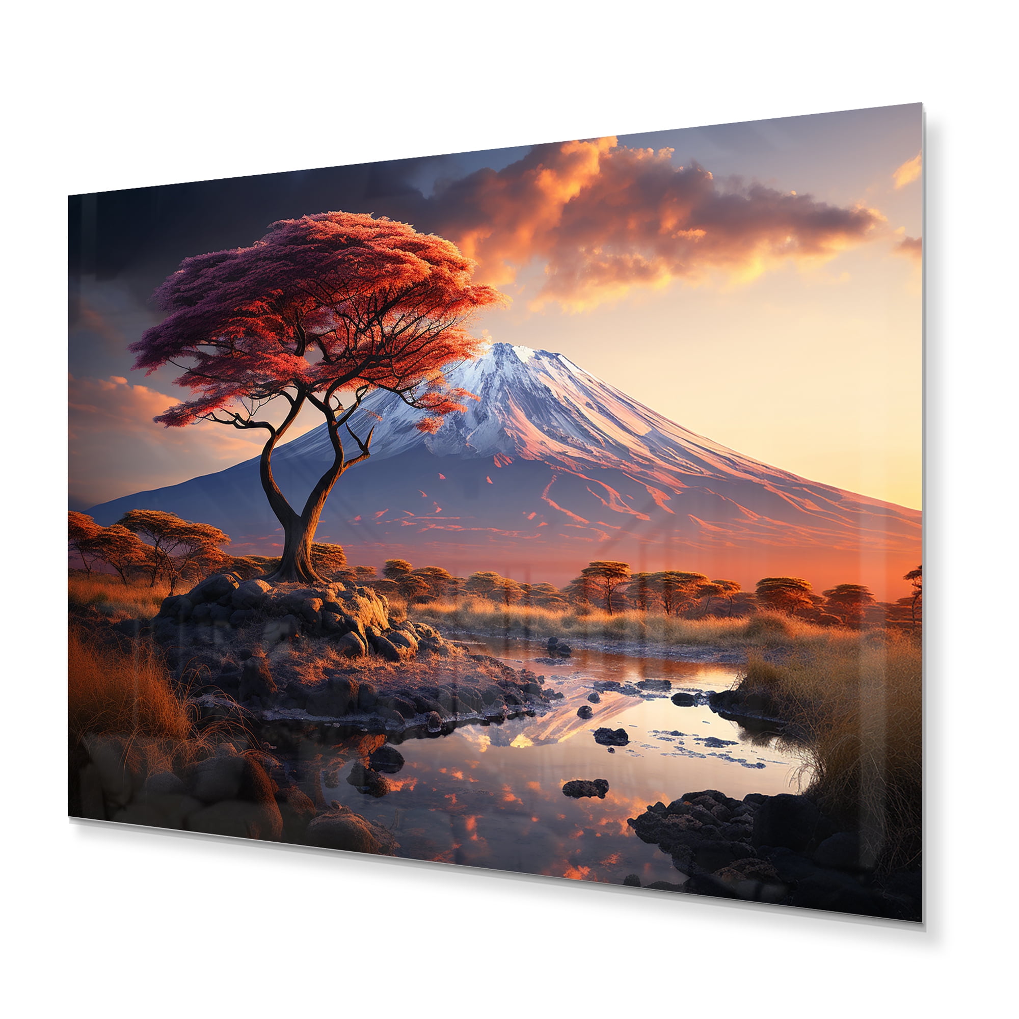 Designart "African horizon Mount Kilimanjaro II" Landscape & Nature ...