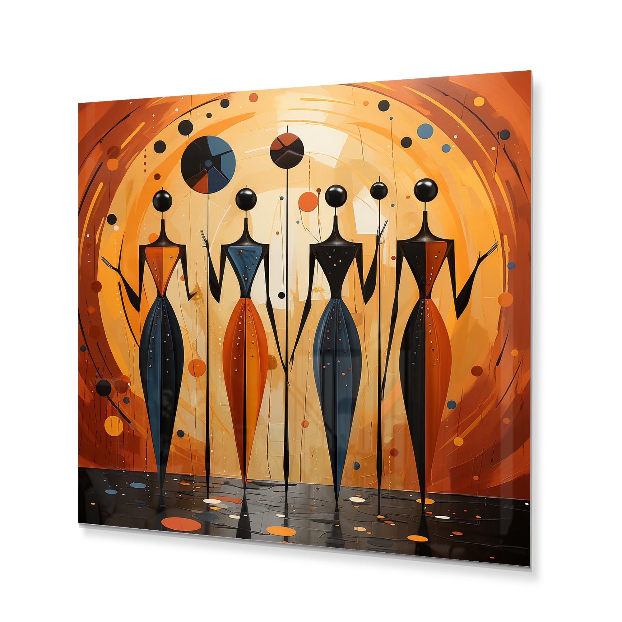 Designart "Afro Inspired Spirit III" African American Metal Wall Decor ...