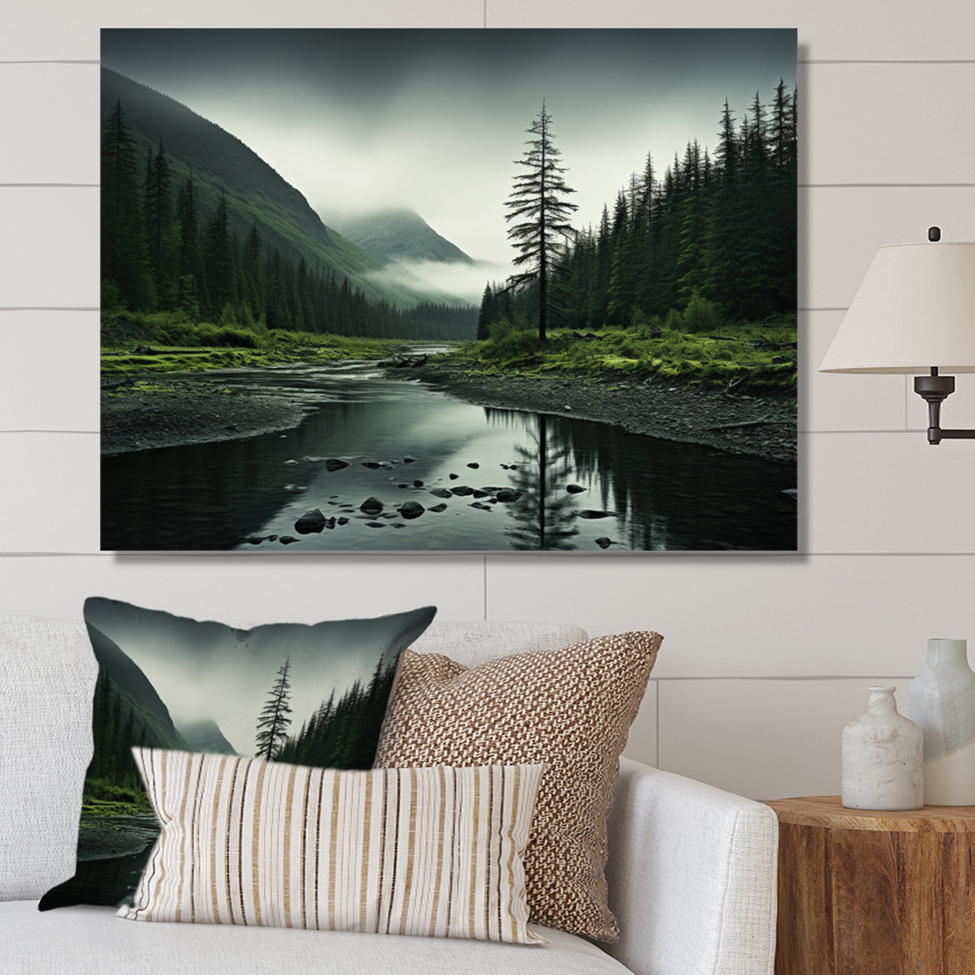 Designart "Alaska Wilderness silence" Landscapes Wall Decor - Walmart.com
