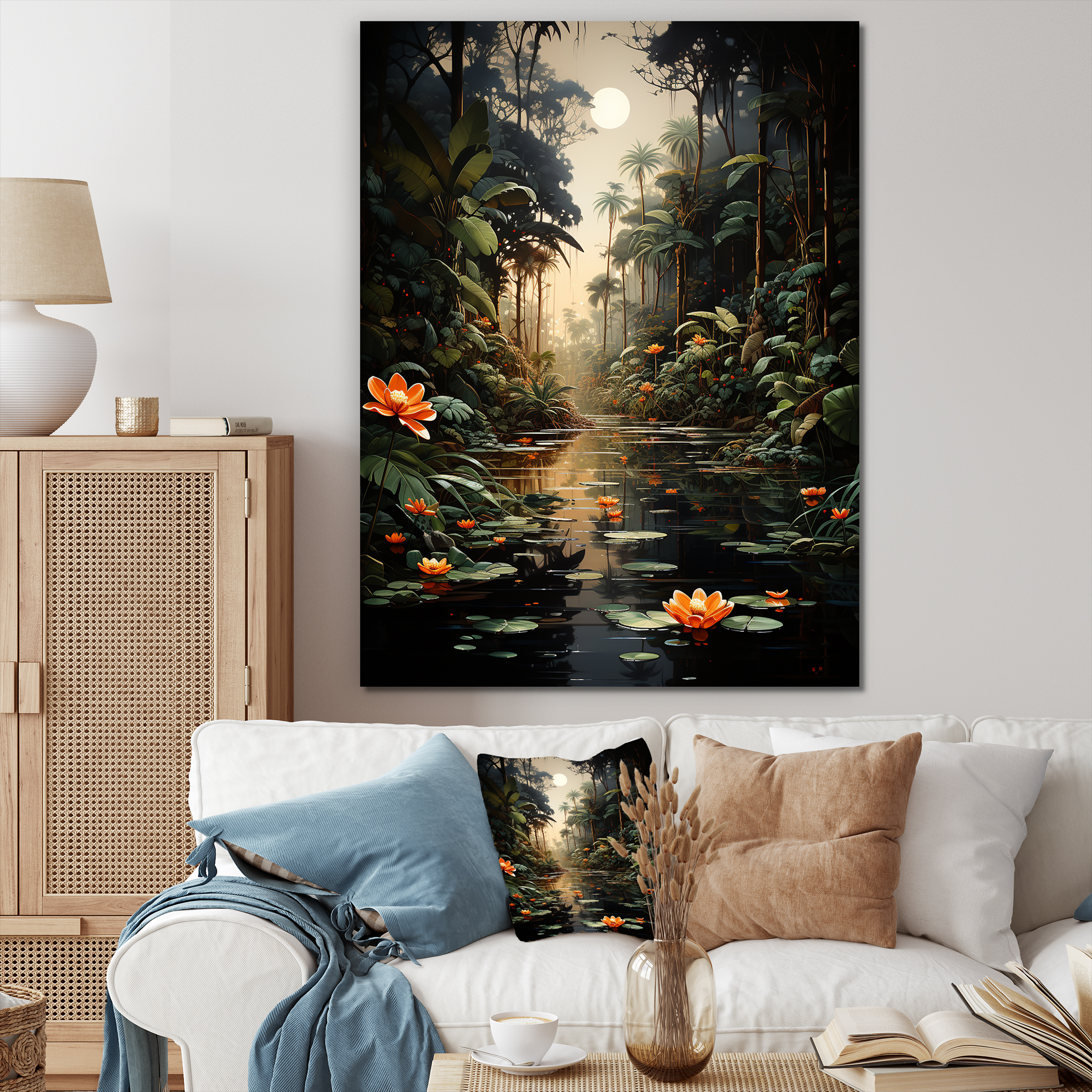 Designart "Amazonian Dream Exploring the Jungle II" Landscapes Canvas ...