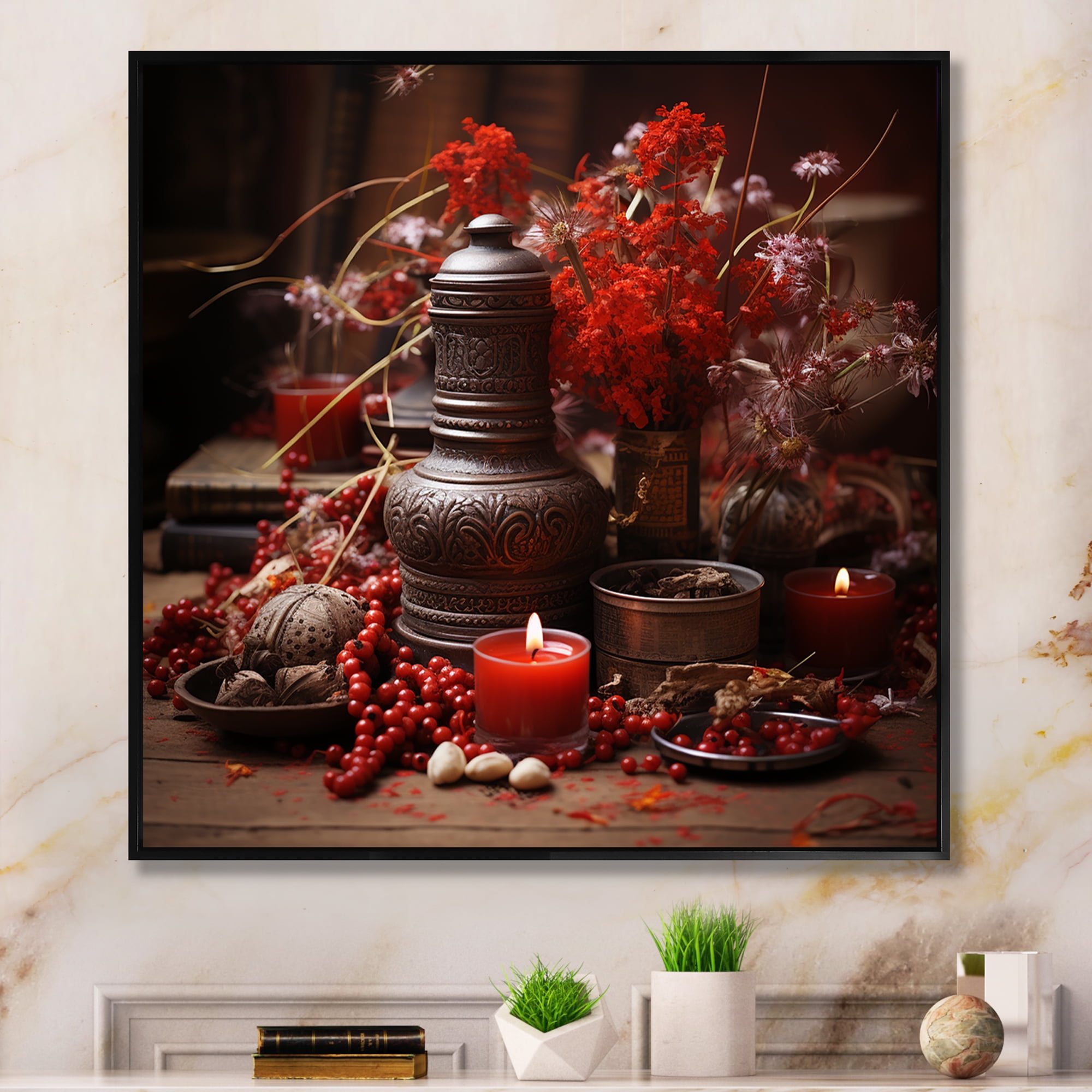 Designart "Ancestral Offerings In Folk Beliefs" Folk Religion Floater ...
