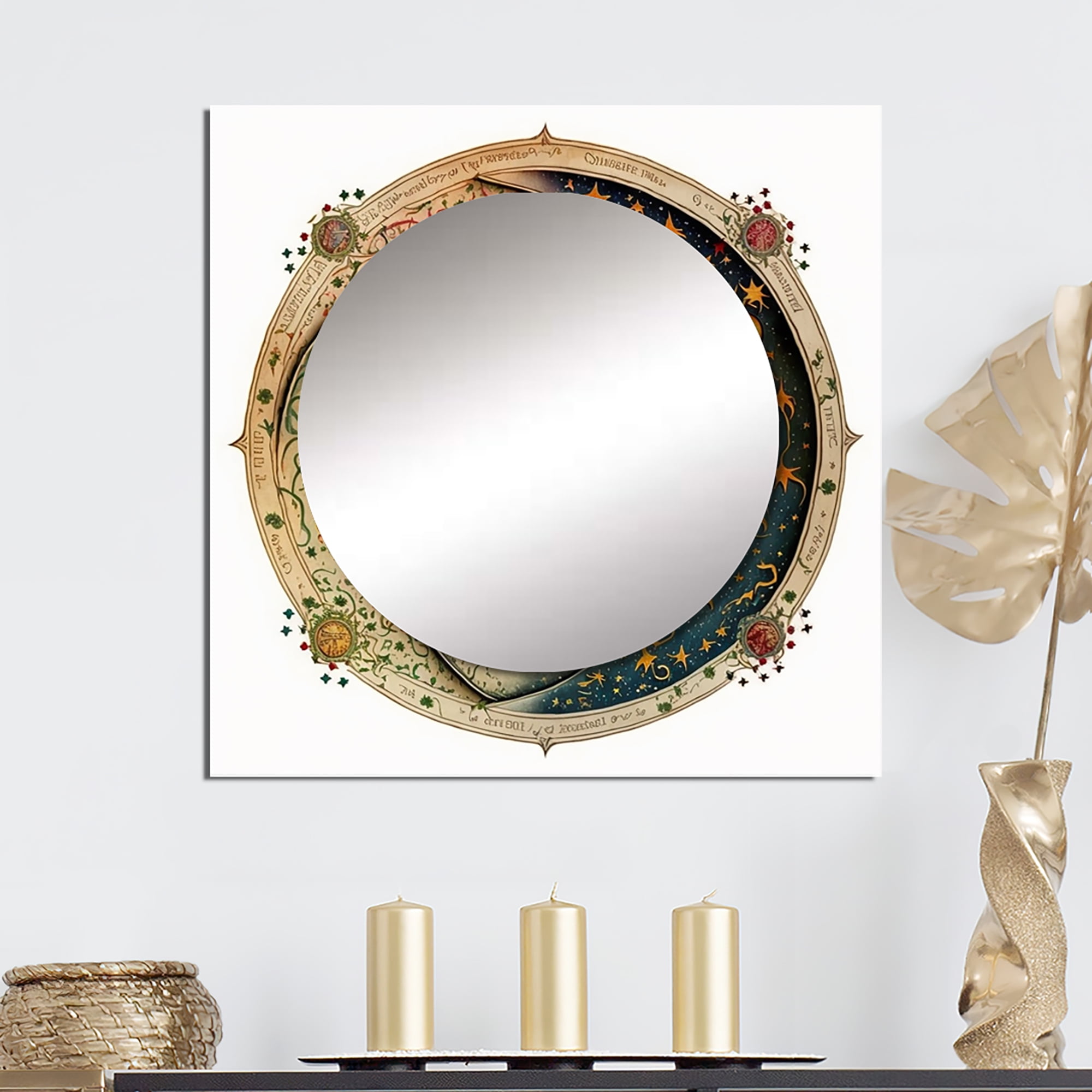 Designart "Ancient Galaxy Map Celestial Navigation" Modern Geometric ...