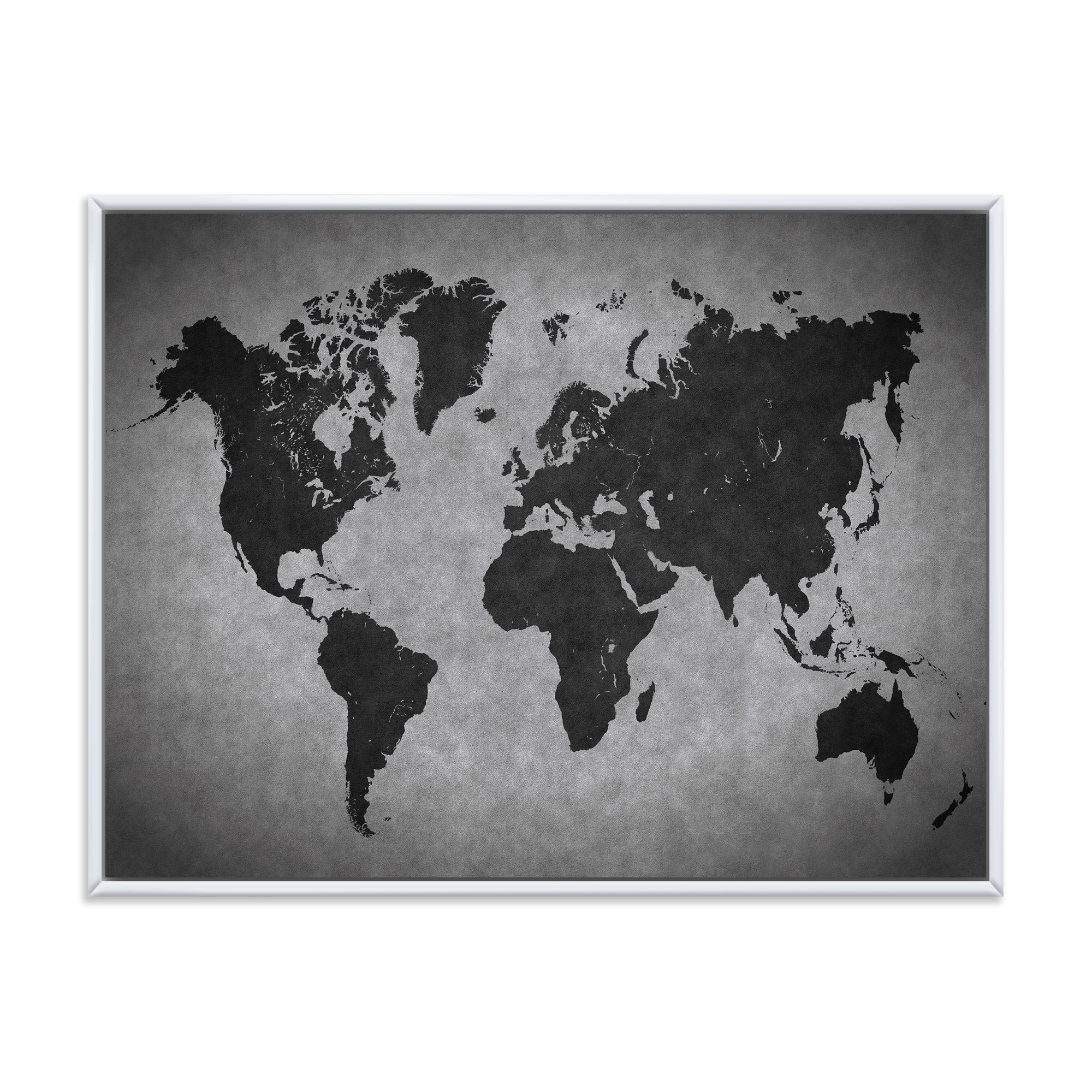 Designart 'Ancient World Map IX' Vintage Framed Canvas Wall Art Print ...