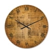 Designart Country Wooden Wheel Rustic Wood Wall Clock - Walmart.com