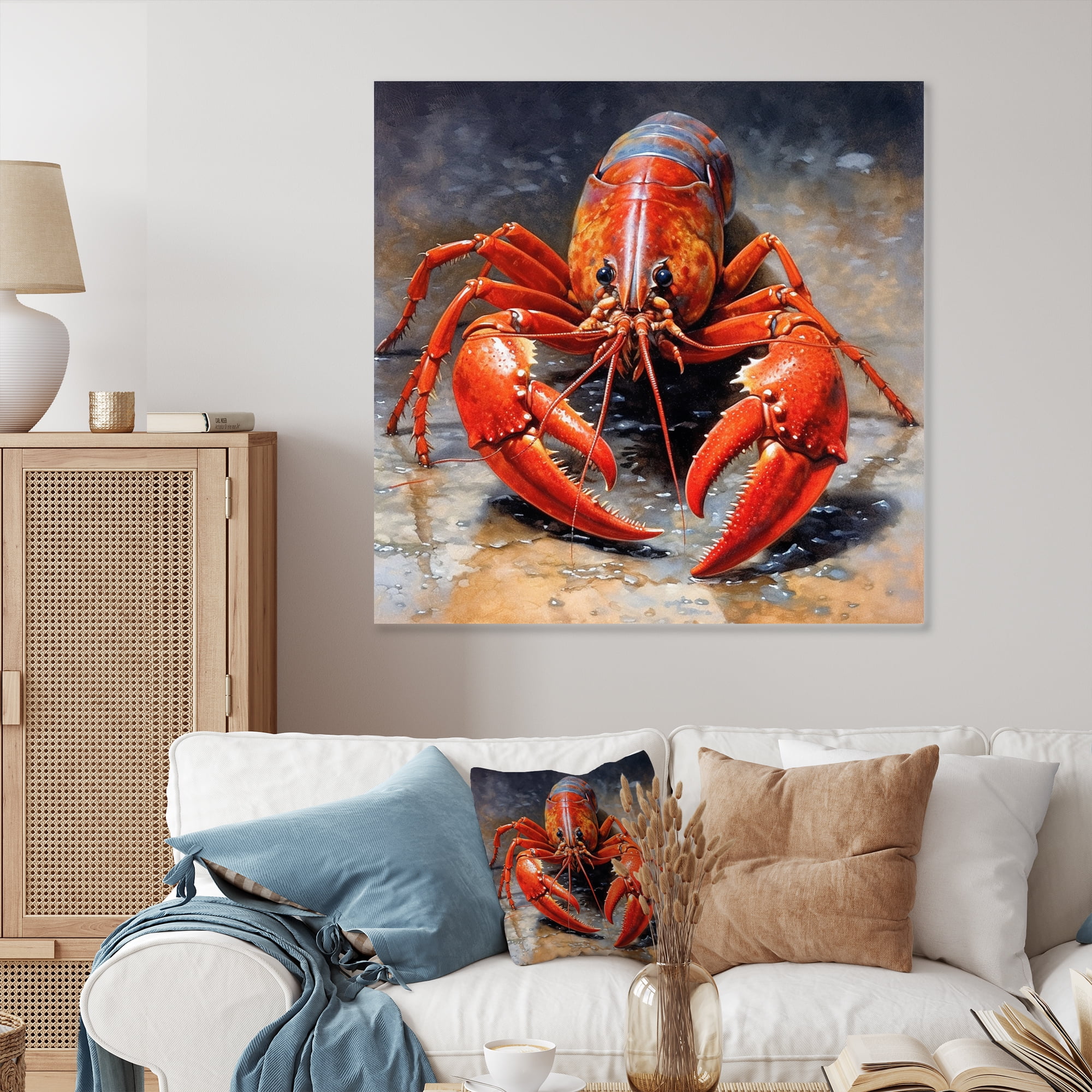 Designart "Aquatic Crawlers Life Below the Surface" Animals Metal Wall ...