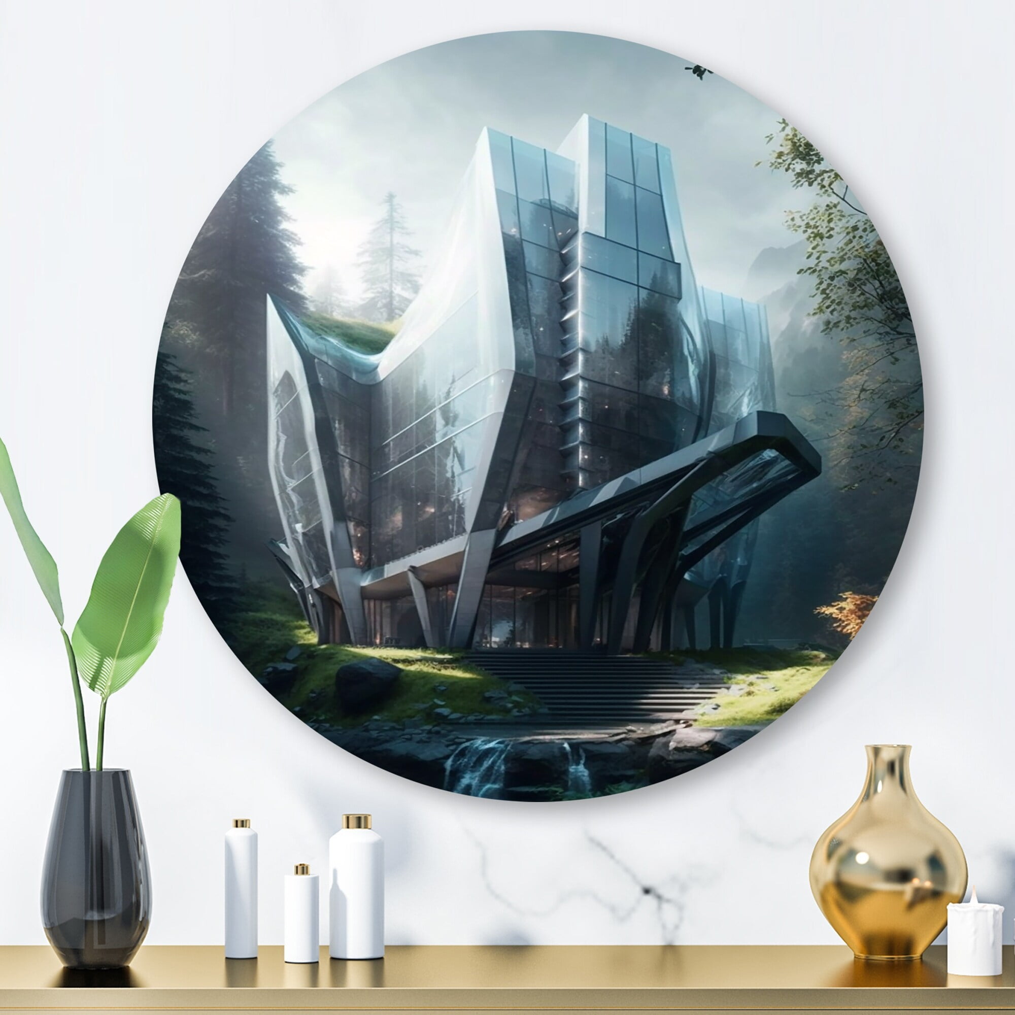 Designart "Architectural Brilliance Futuristic II" Futuristic ...