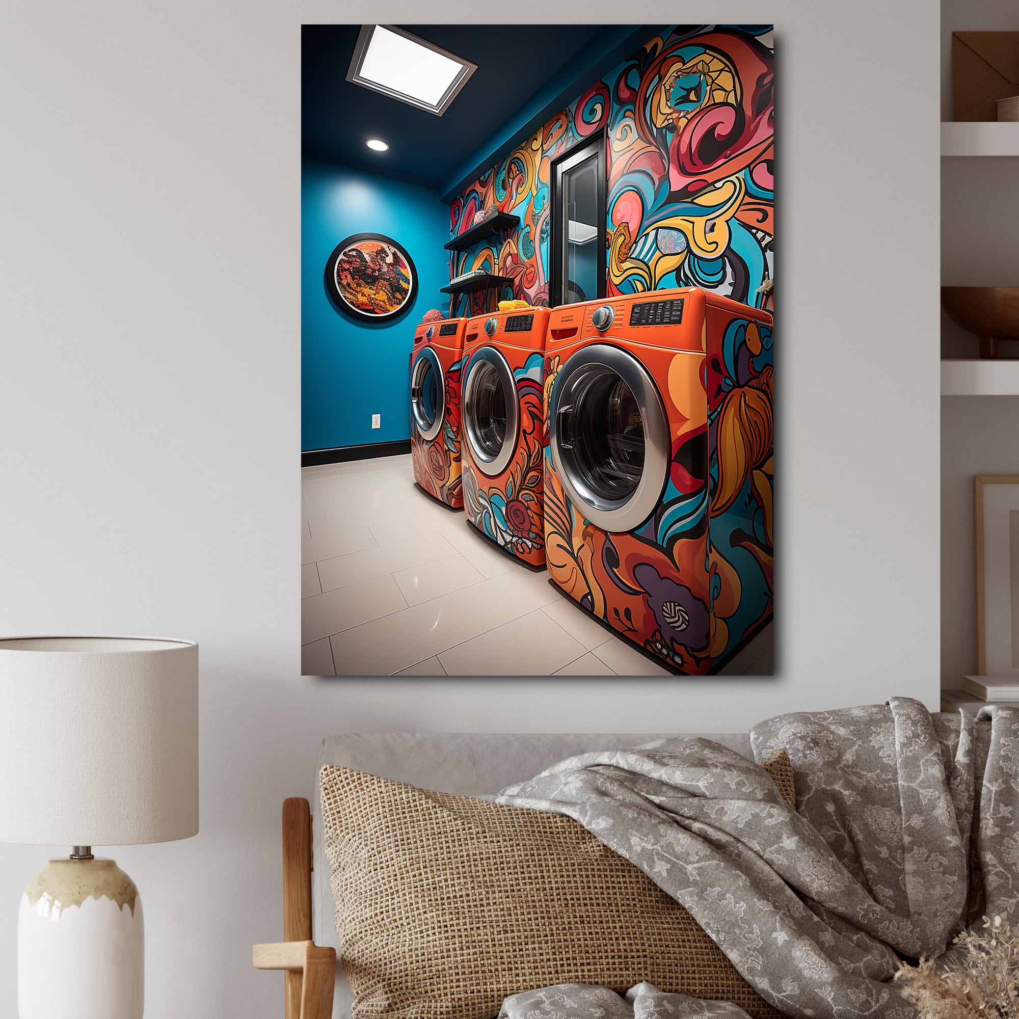 Designart "Artistic Inspiration Laundry Room wall decor I" Laundry Wall ...