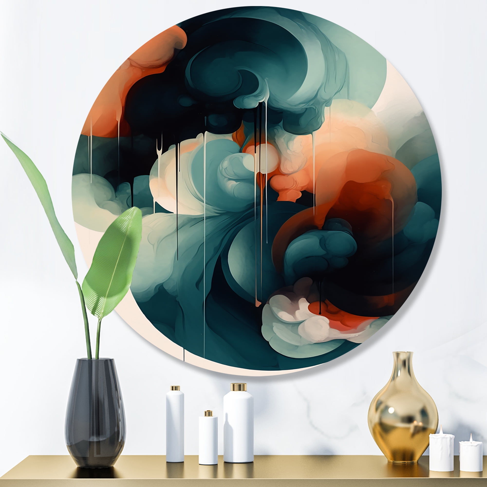 Designart "Artwork Combining Abstract Shapes and Lines IV" Abstract ...