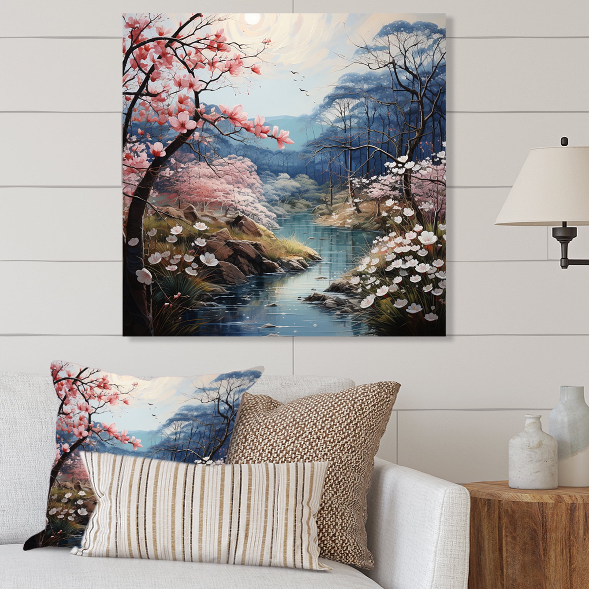 Designart "Asian Art Eastern gracefulness IV" Asian Metal Wall Art ...